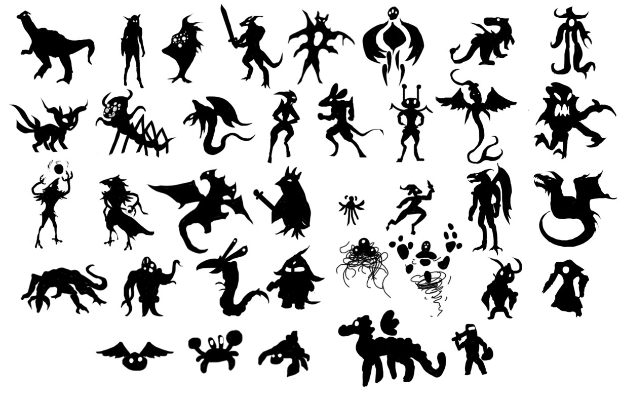 ArtStation - Character Design, Silhouettes