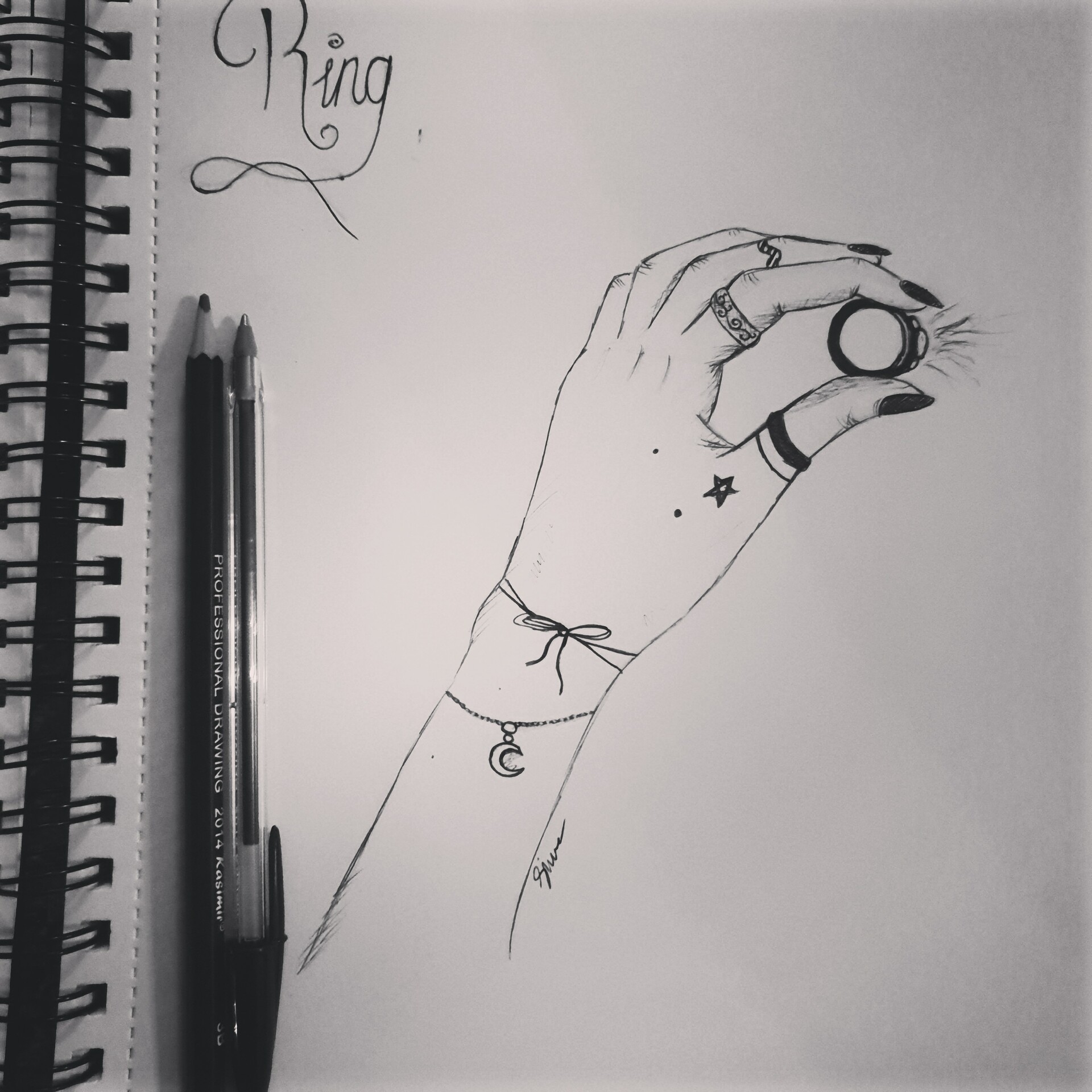 ArtStation - Inktober Day 1 - word prompt: Ring