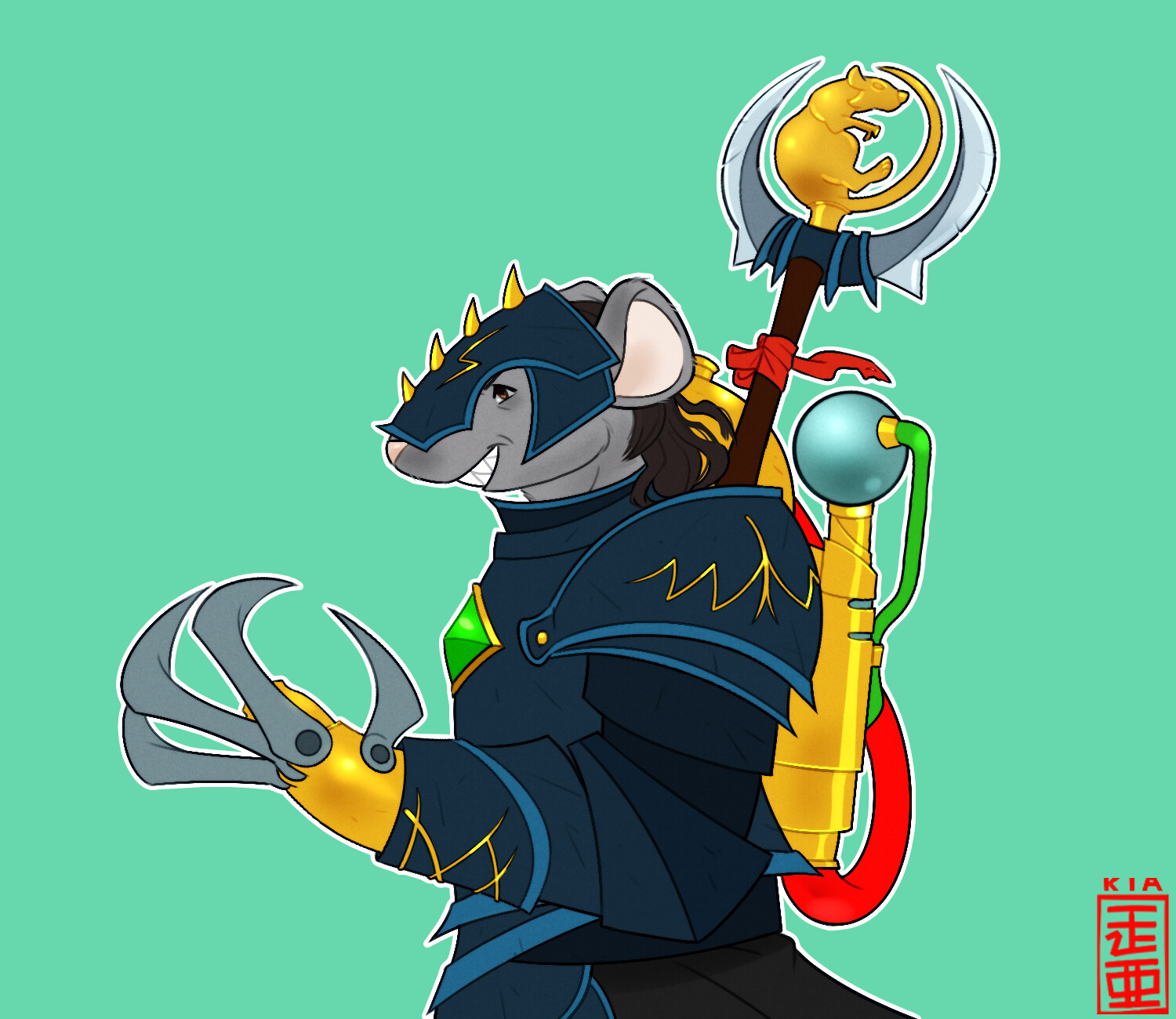 ArtStation - OC In Ikit Claw Armor - Commission