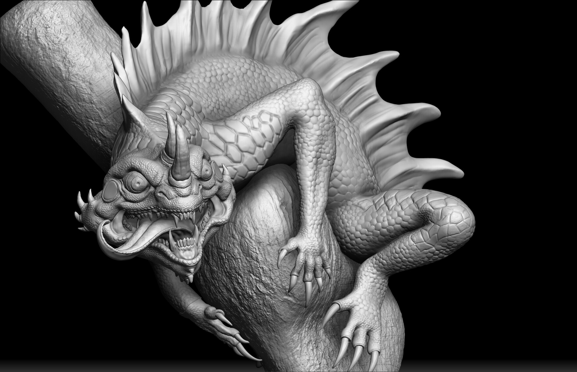 ArtStation - Chameleon Creature Work in progress