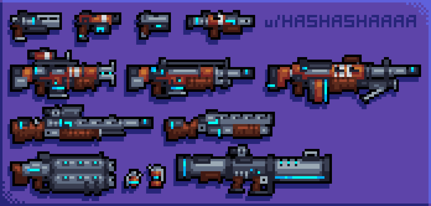 ArtStation - Various weapon sets I've created