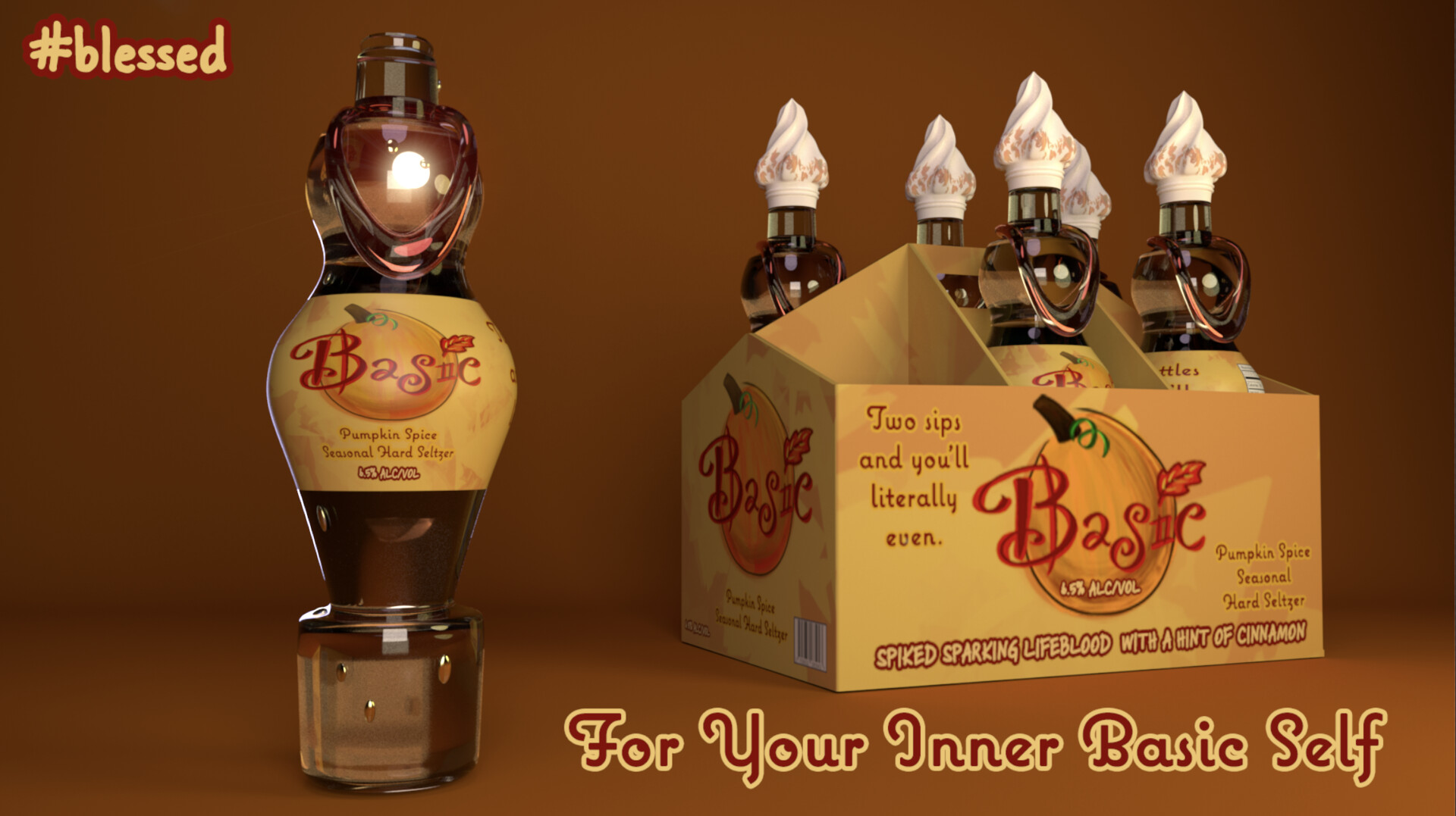 ArtStation - Basic Pumpkin Spice Render