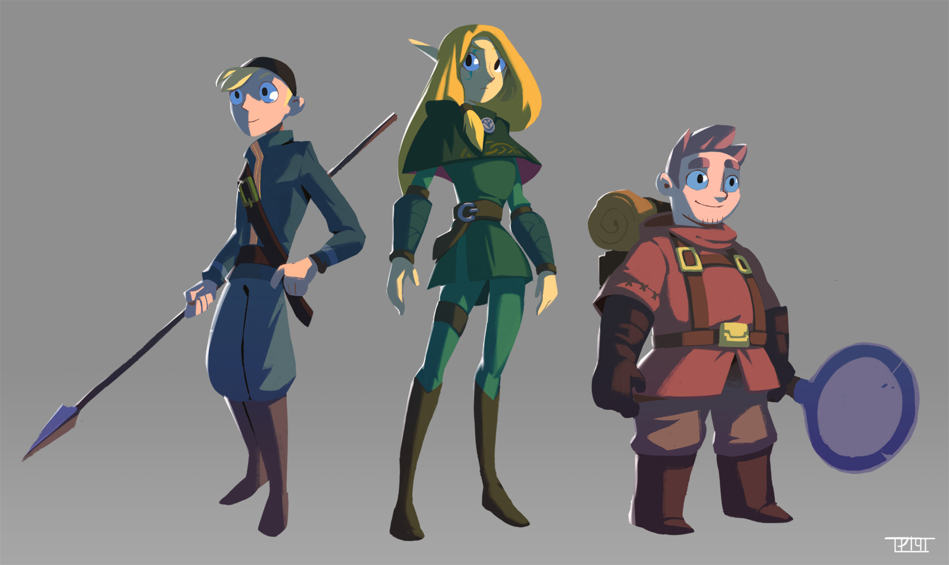 ArtStation - Main Character Lineup - HÖJ