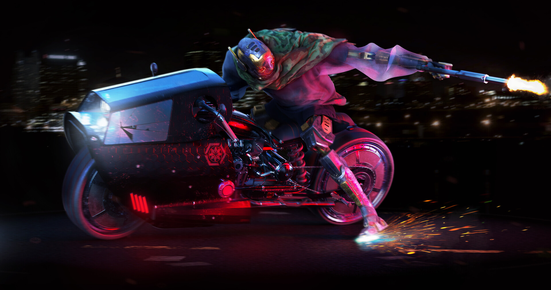 ArtStation - Lotus Bike and Robot, Timo Fahrbach