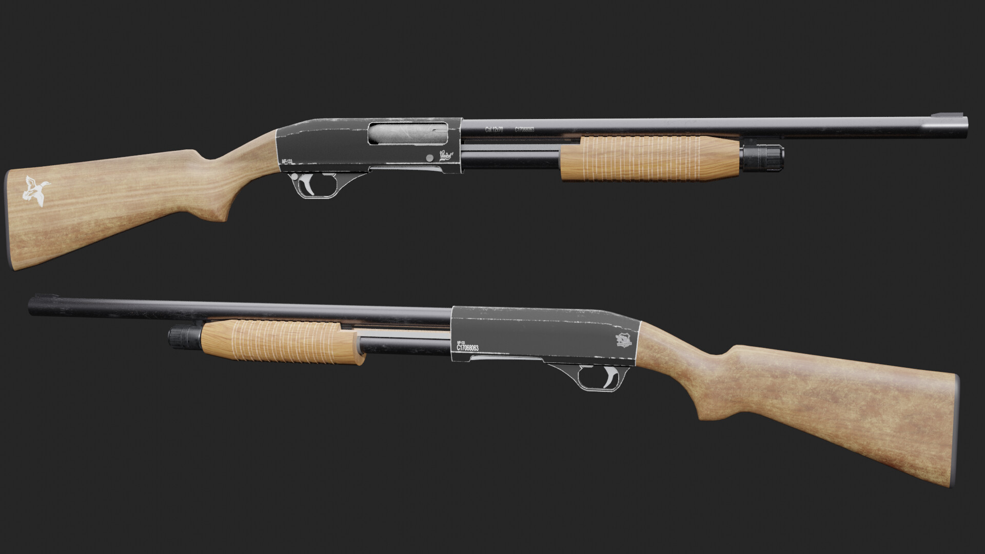 ArtStation - old shotgun MP-133