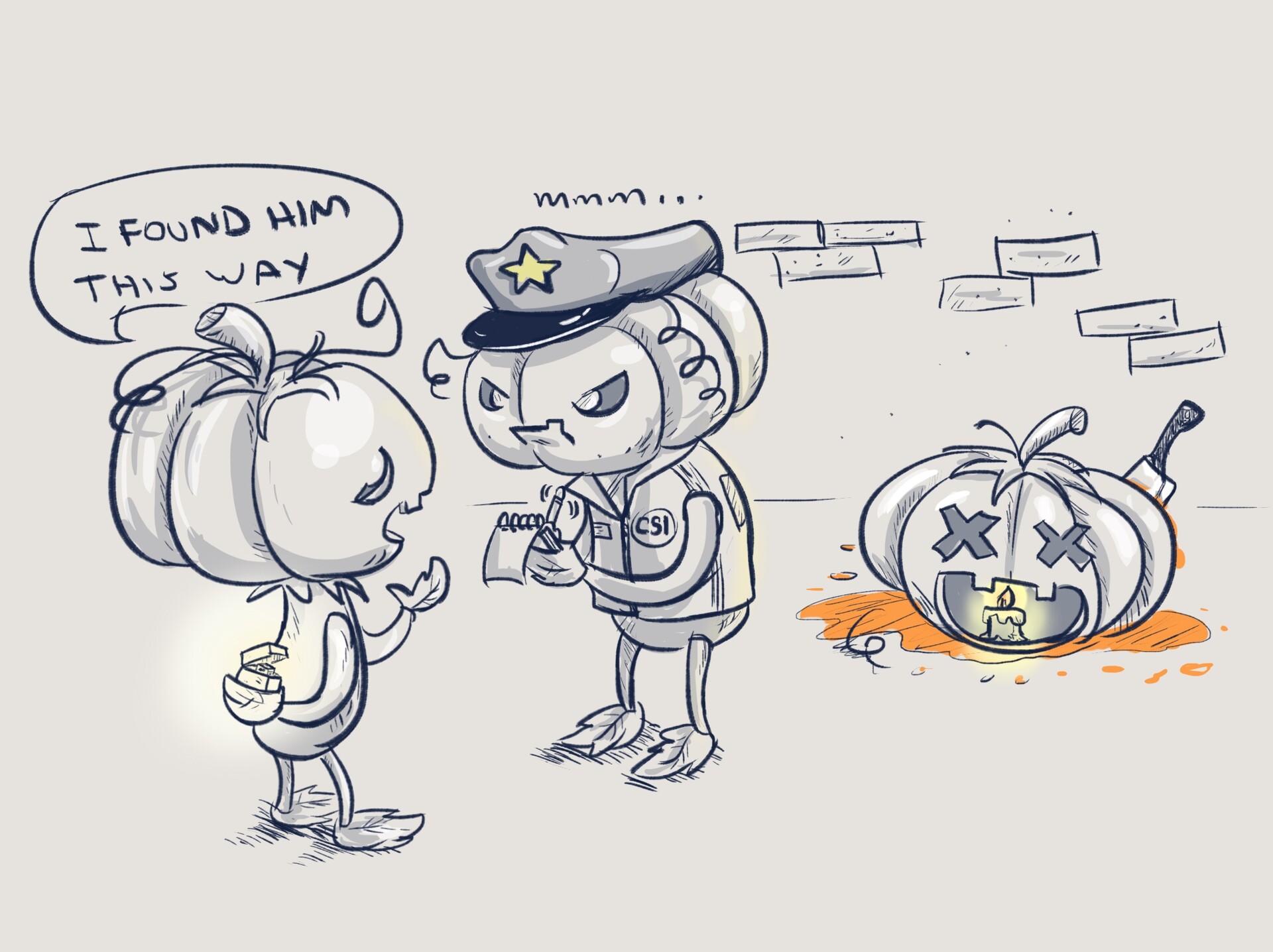 ArtStation - Day 3: Pumpkin patch precinct