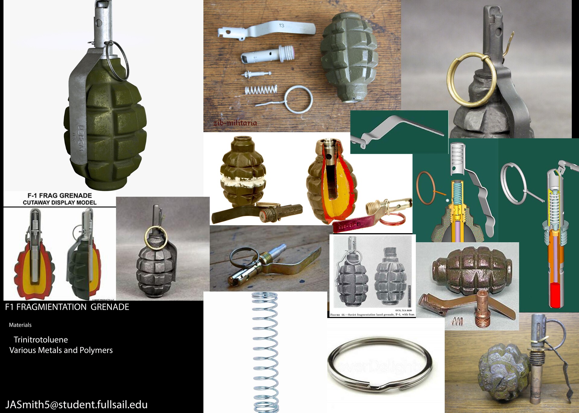 ArtStation - F1 Fragmentation Grenade Breakdown
