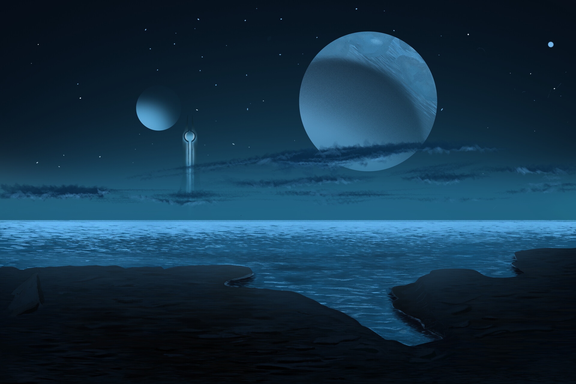 ArtStation - blue space