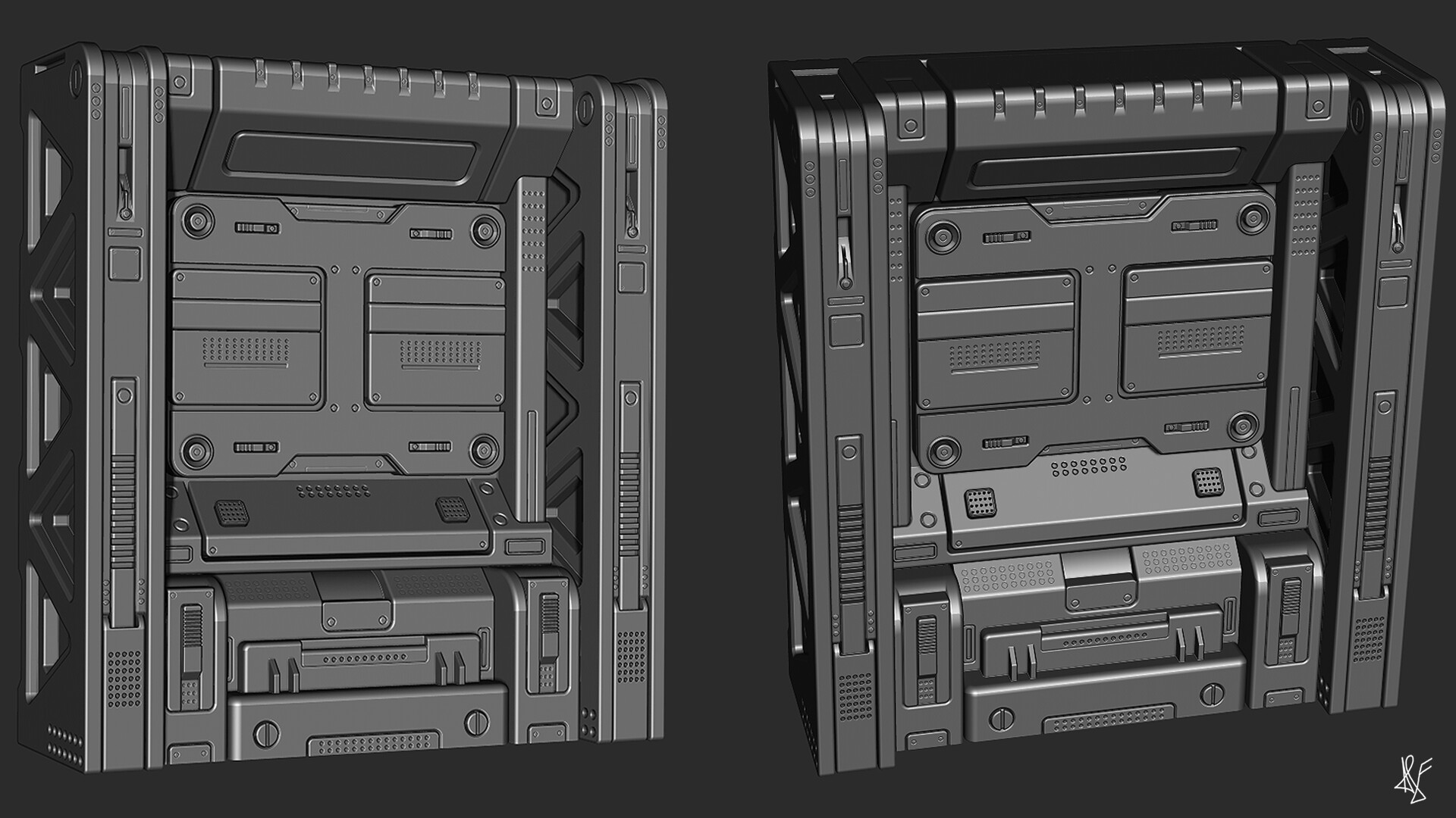 Aurelio La Ferla - Modular sci-fi walls