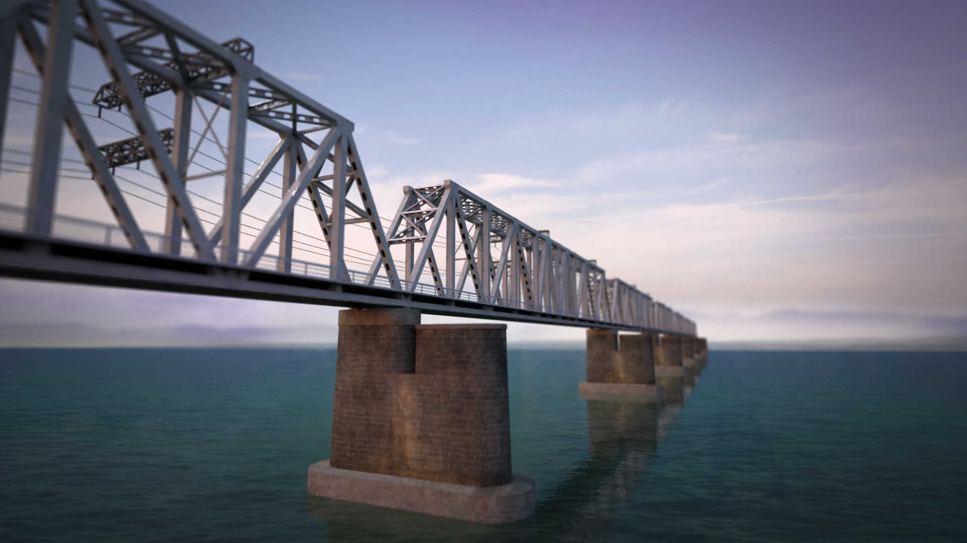 ArtStation - Novosibirsk Rail Bridge