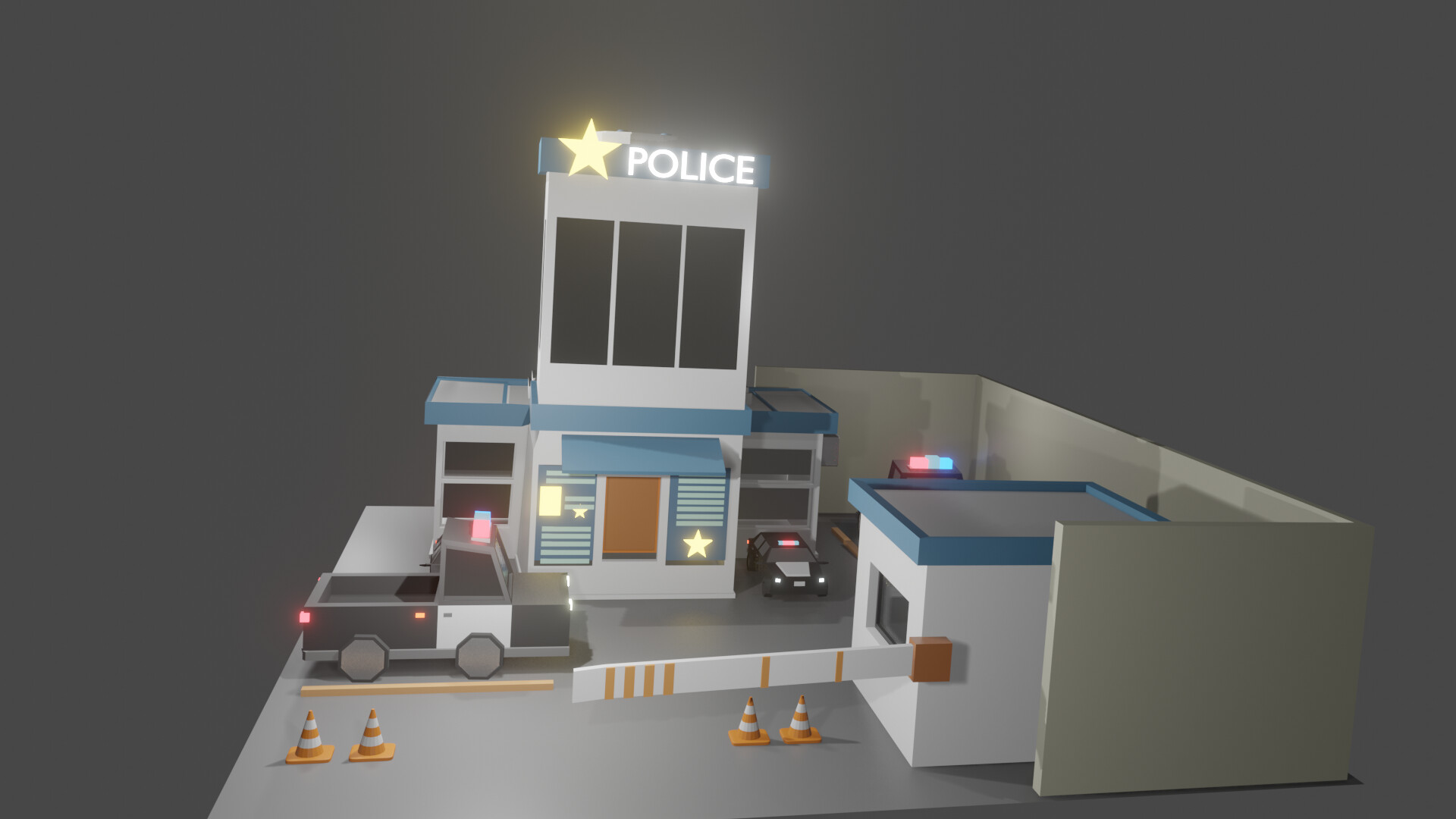 ArtStation - Police Station