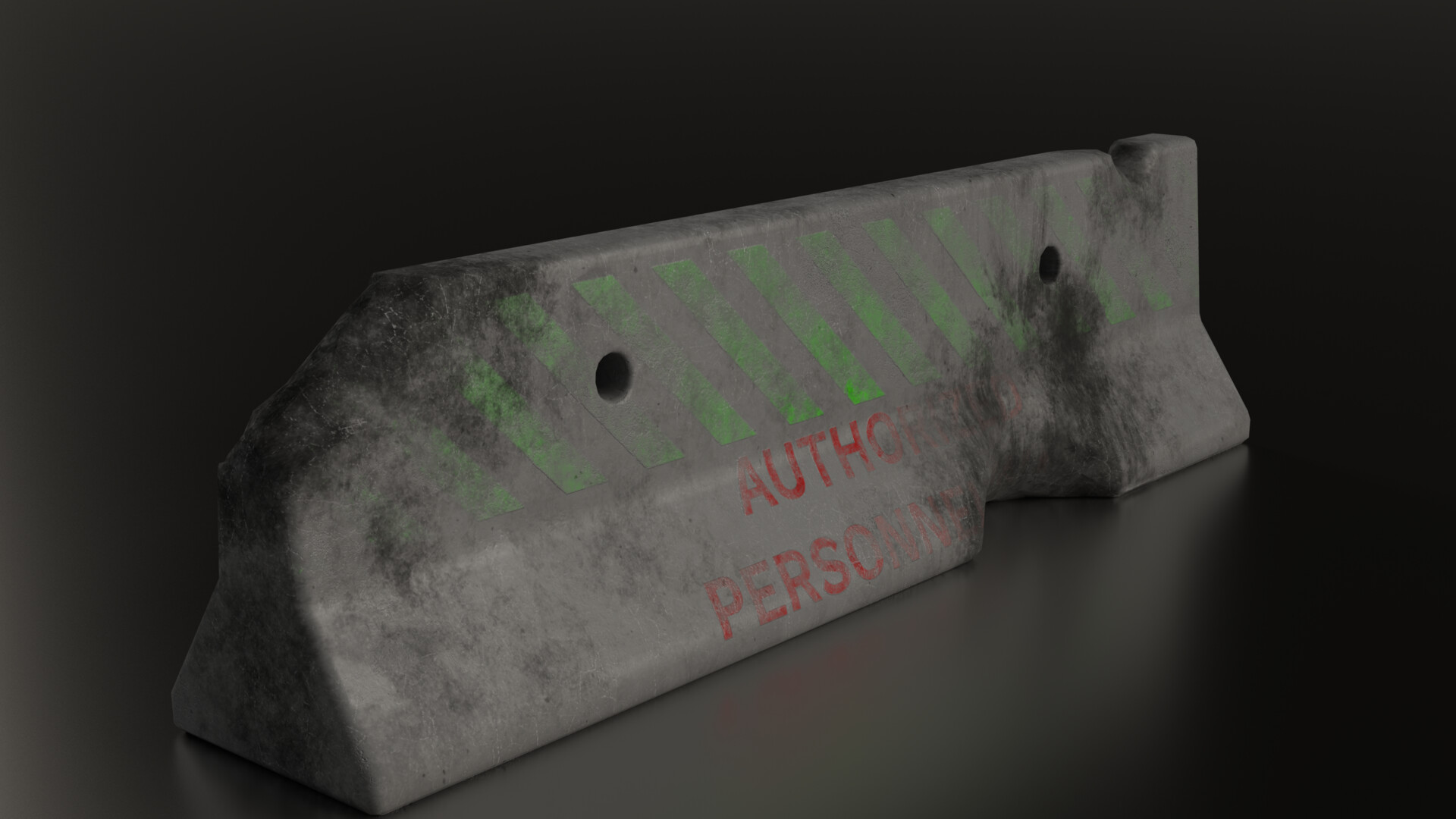 ArtStation - Jersey Barrier Game Asset