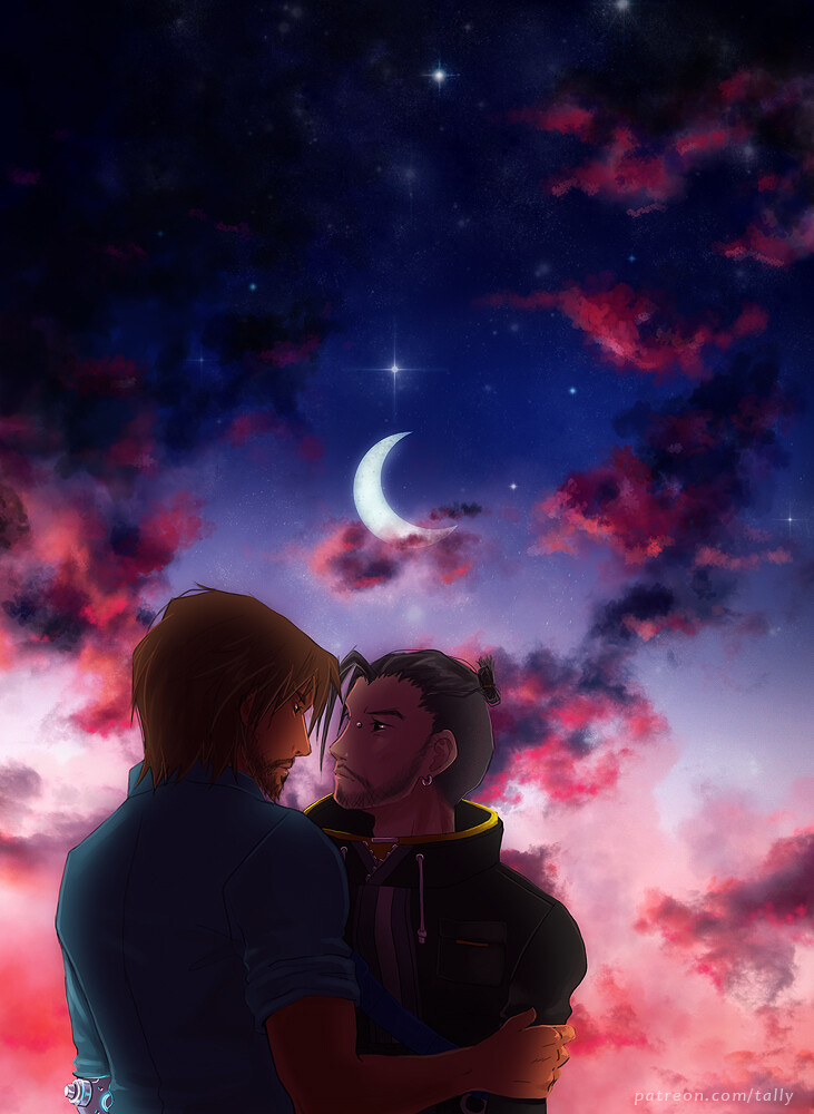 ArtStation - Mchanzo beneath the rising moon