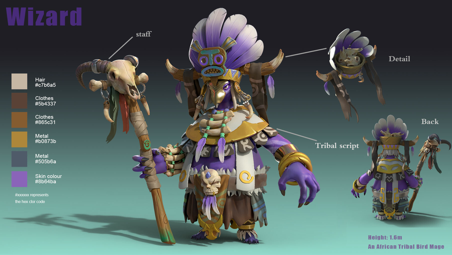 ArtStation - 部落巫师 Tribal Wizard