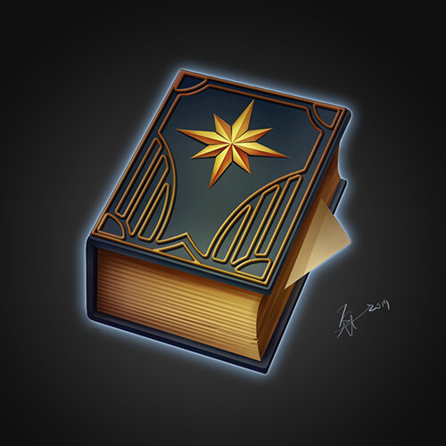 ArtStation - Magic book 20190820