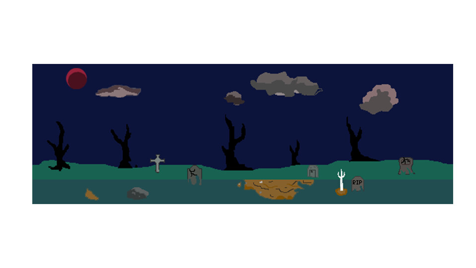 ArtStation - 8-Bit Cemetery