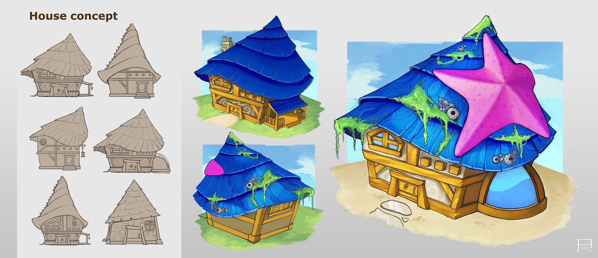 ArtStation - Sea house concept