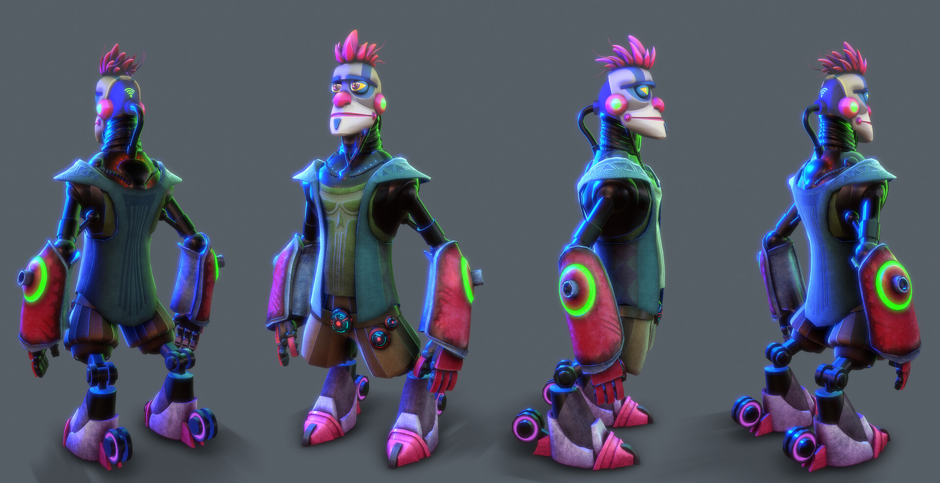 ArtStation - Cyborg Clown