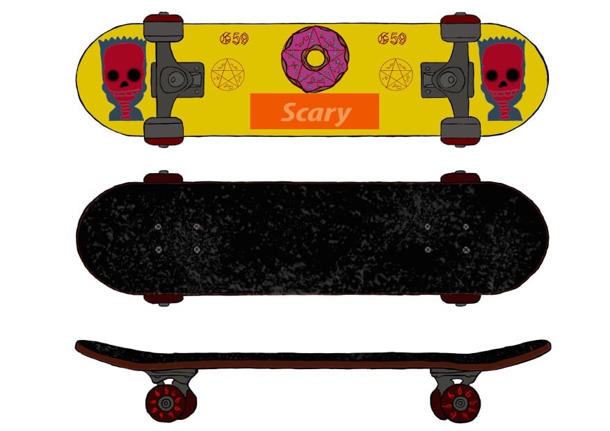 ArtStation - Skateboard-design