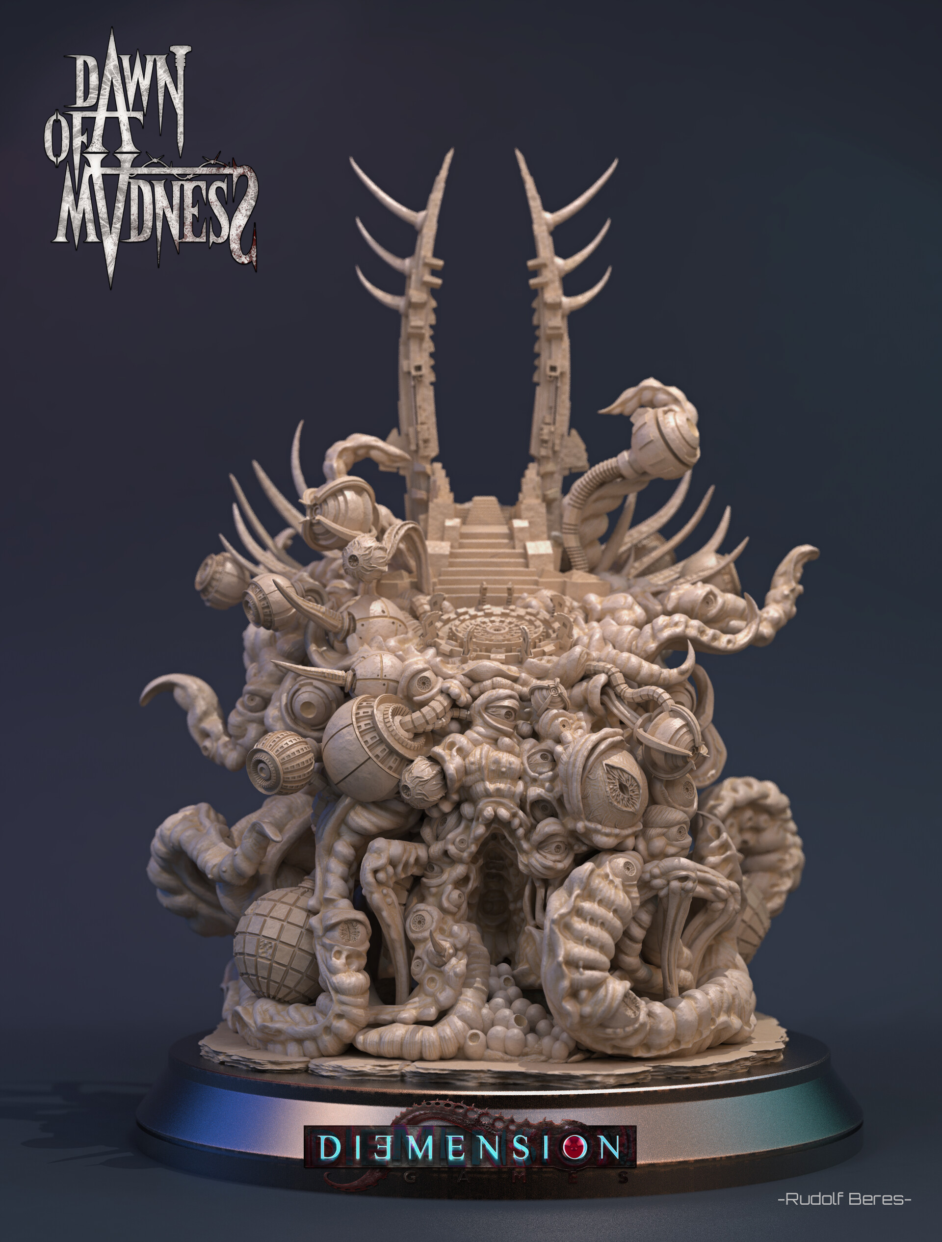 Béres Rudolf Artist - Dawn of Madness Statue Yog-Sothoth
