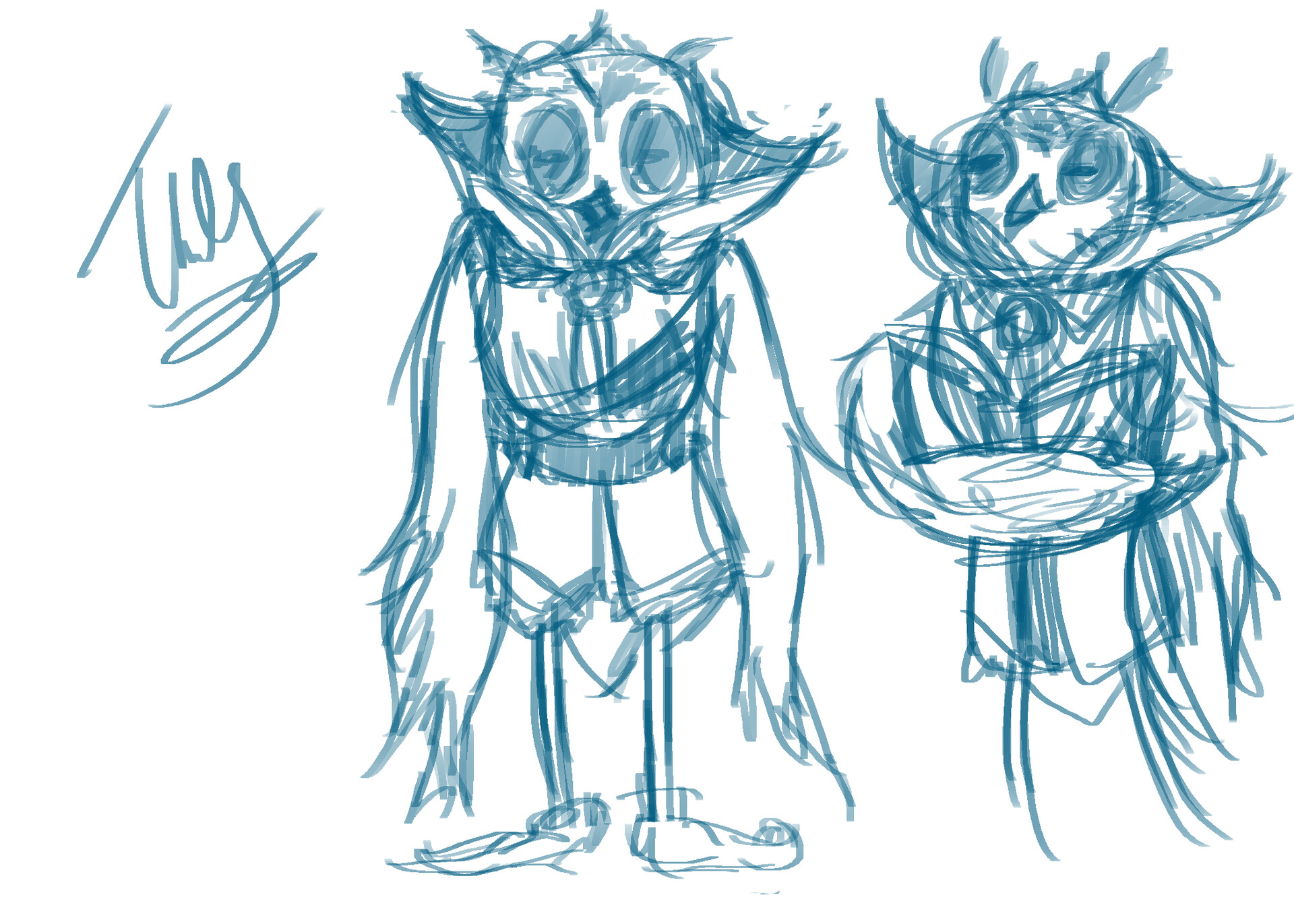 ArtStation - fancy owls