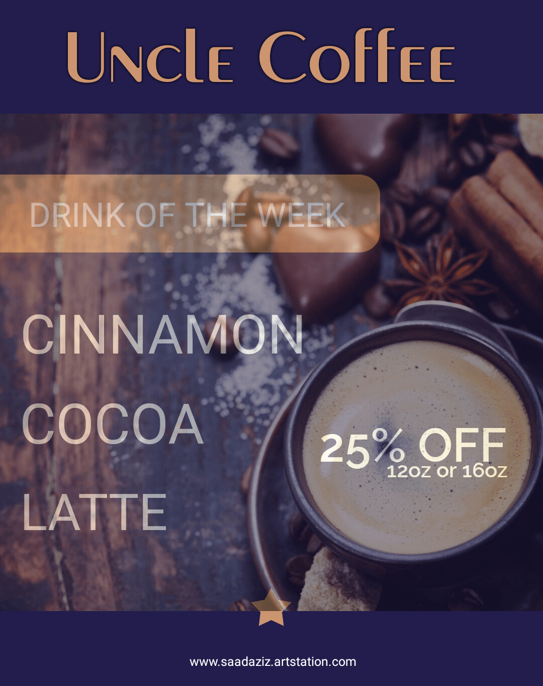 ArtStation - Brochure design for Uncle coffee