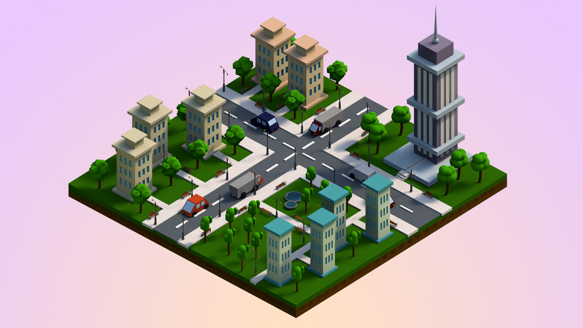 ArtStation - Isometric city