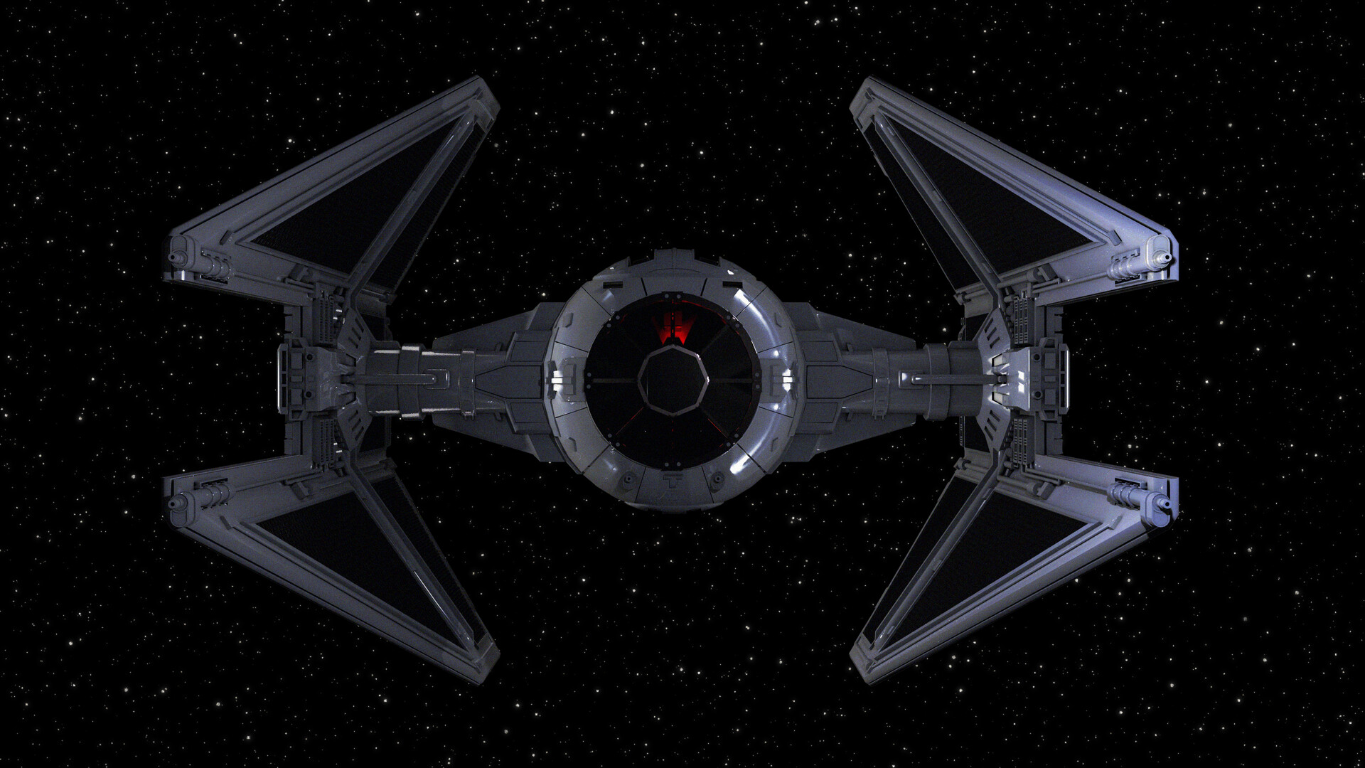 ArtStation - TIE INTERCEPTOR - Arnold Test