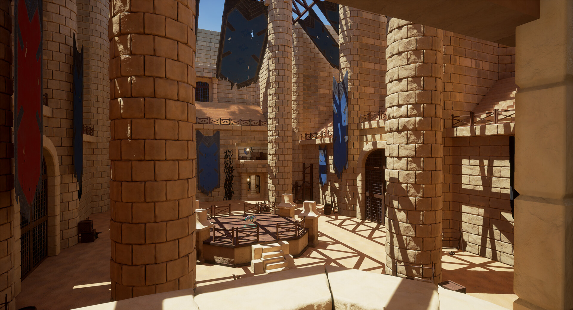 Robin Lingmerth Portfolio - Castle Arena - Unreal Tournament Map