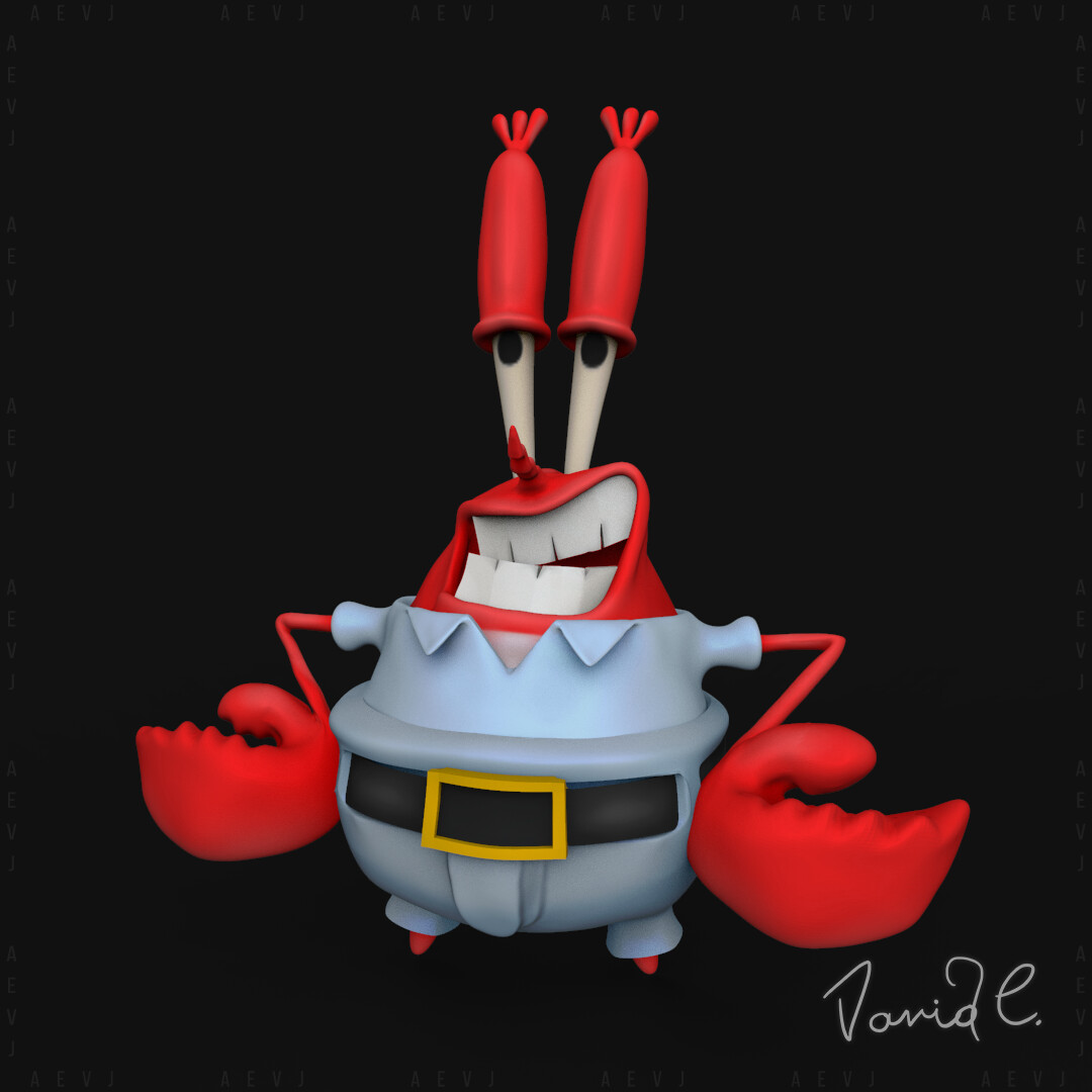 Artstation Mr Krabs Spongebob Fan Art