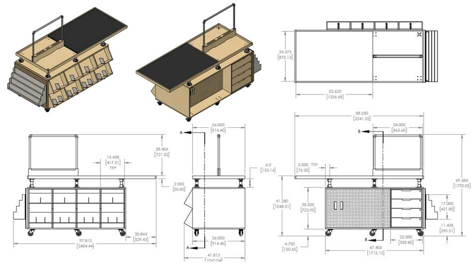 ArtStation - Custom Retail Counter Drafting
