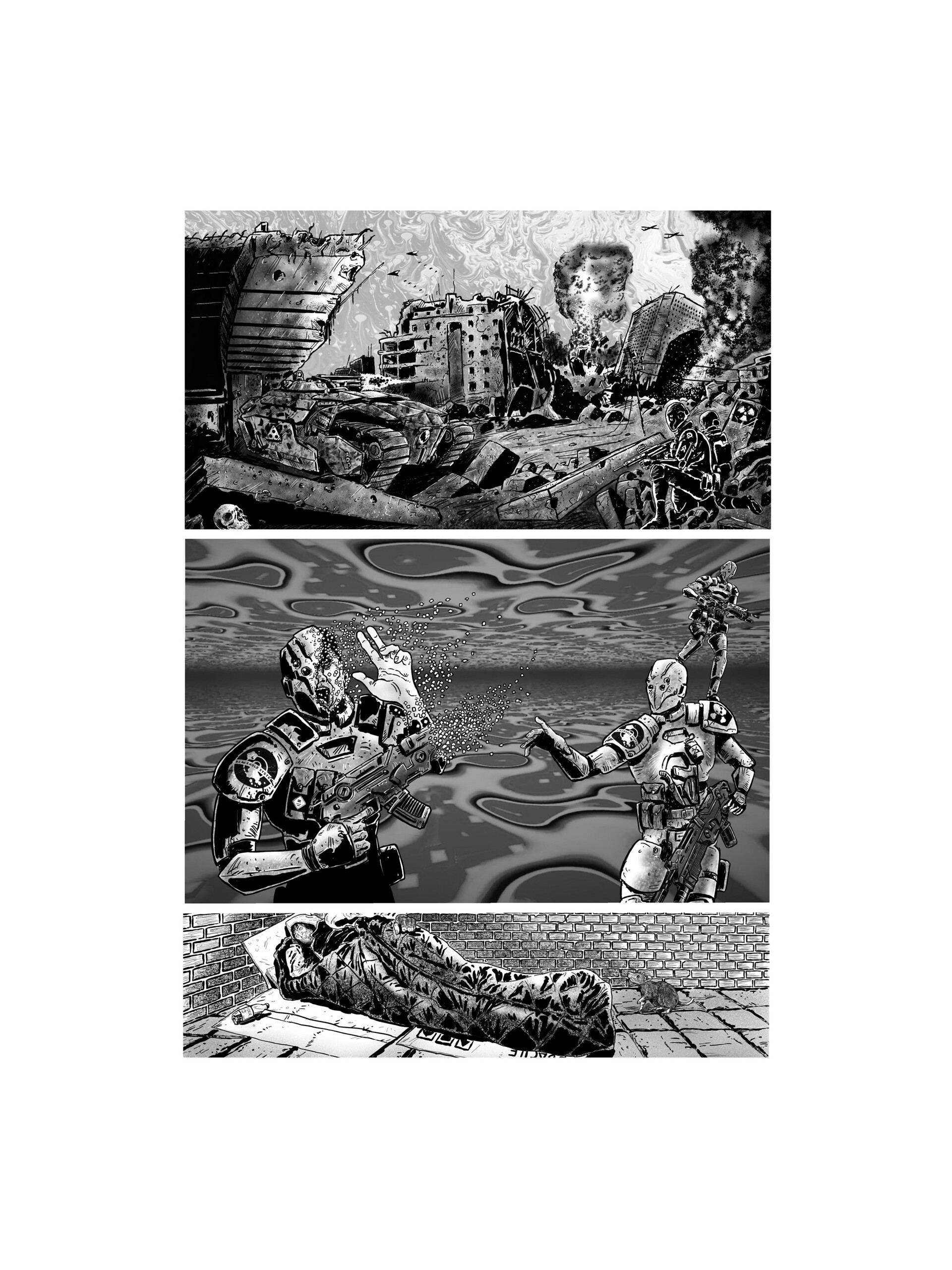 ArtStation - FutureQuake: Stranded Comic pages
