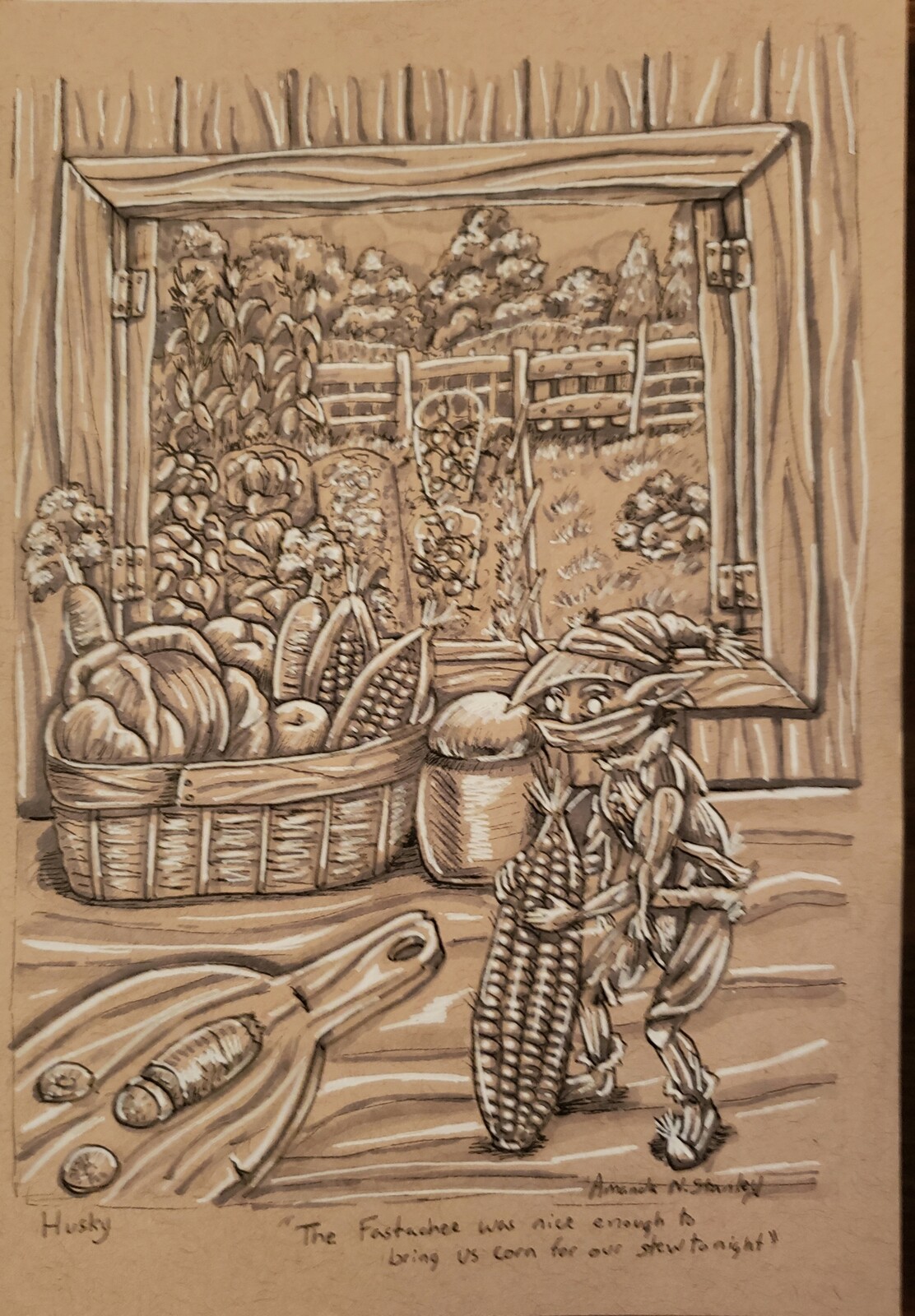 Amanda Stanley - Inktober: Husky