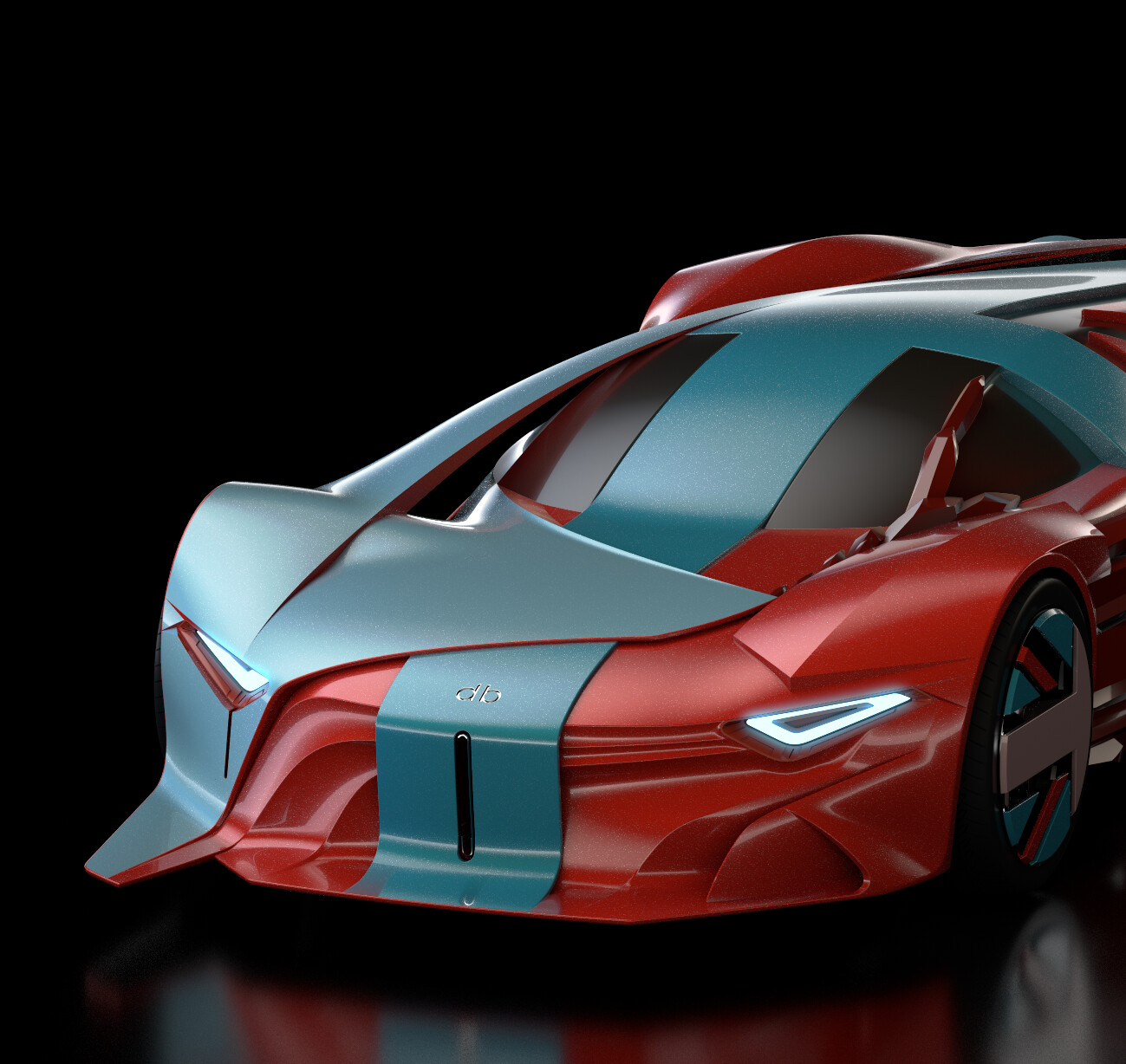 Edmund Bleeda-Vineyard - David Bowie Concept Car Renders