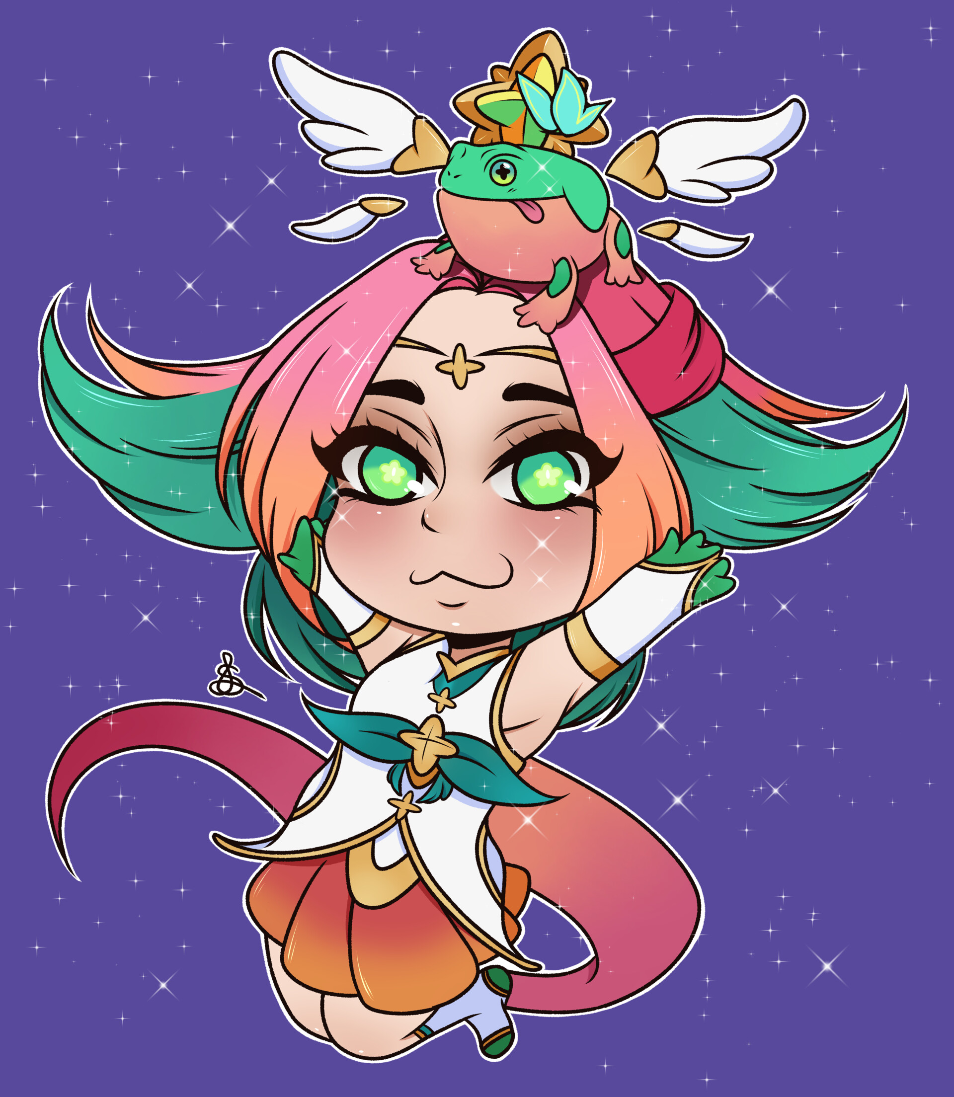 Skye Lavelle - Star Guardian Neeko Chibi Fanart