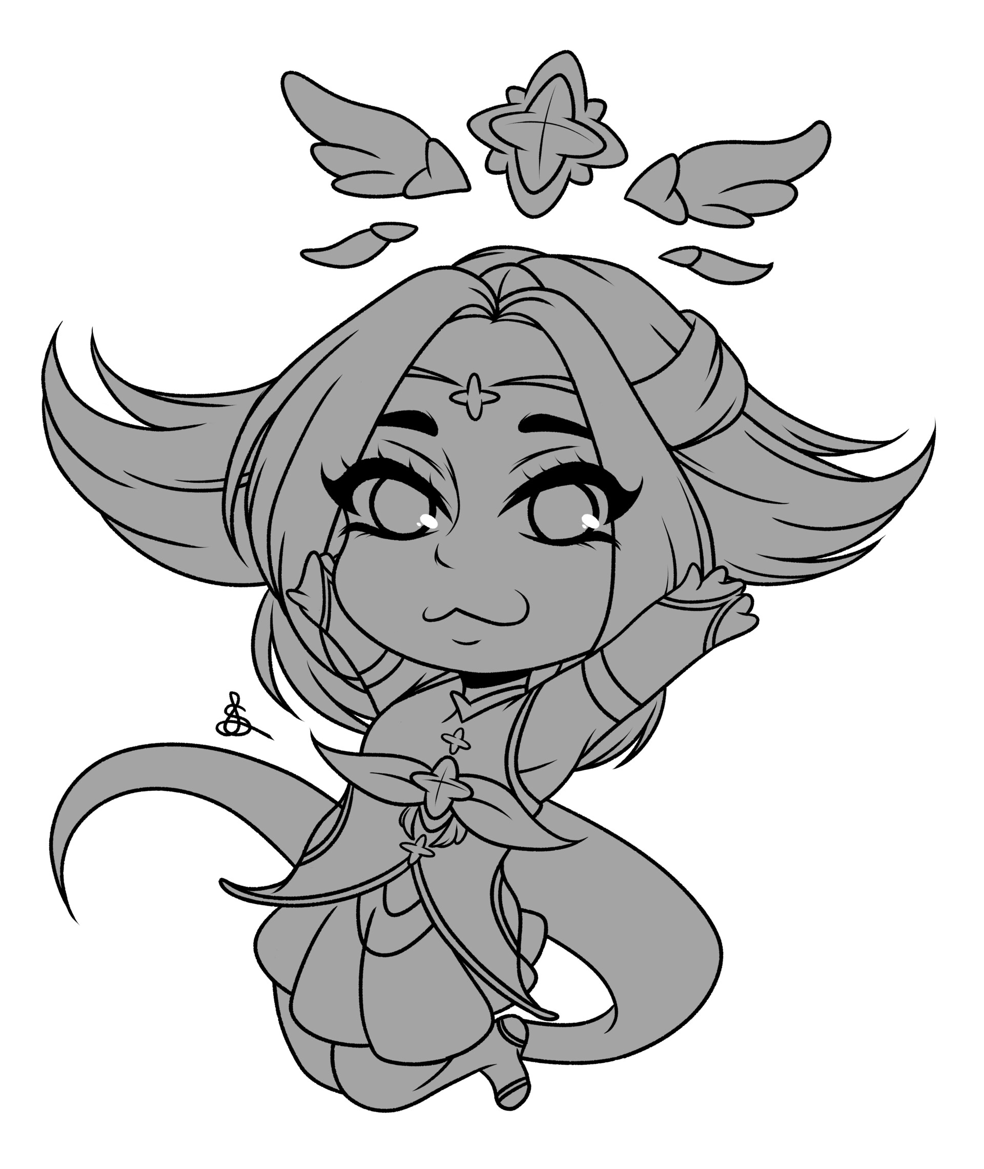 Skye Lavelle - Star Guardian Neeko Chibi Fanart