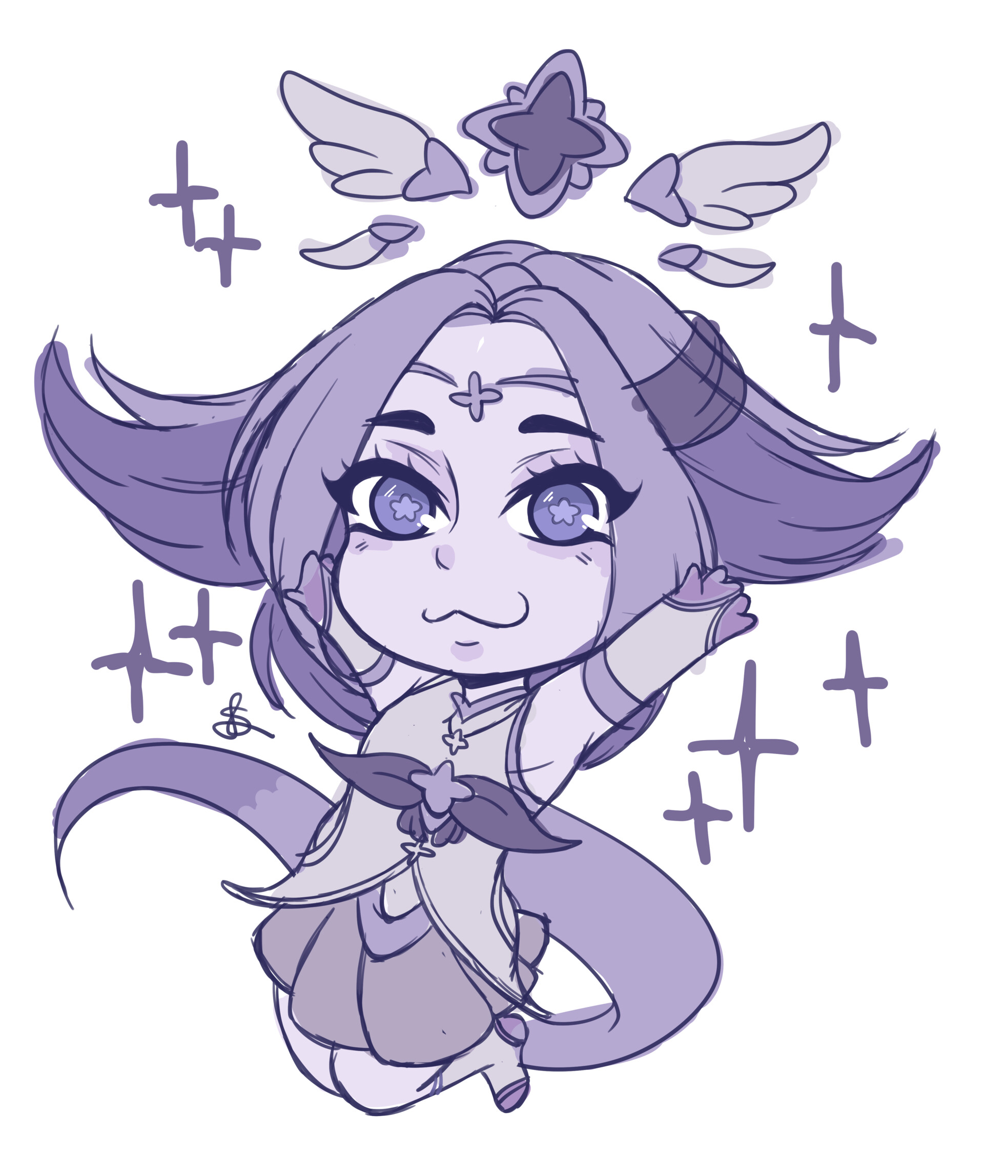 Skye Lavelle - Star Guardian Neeko Chibi Fanart