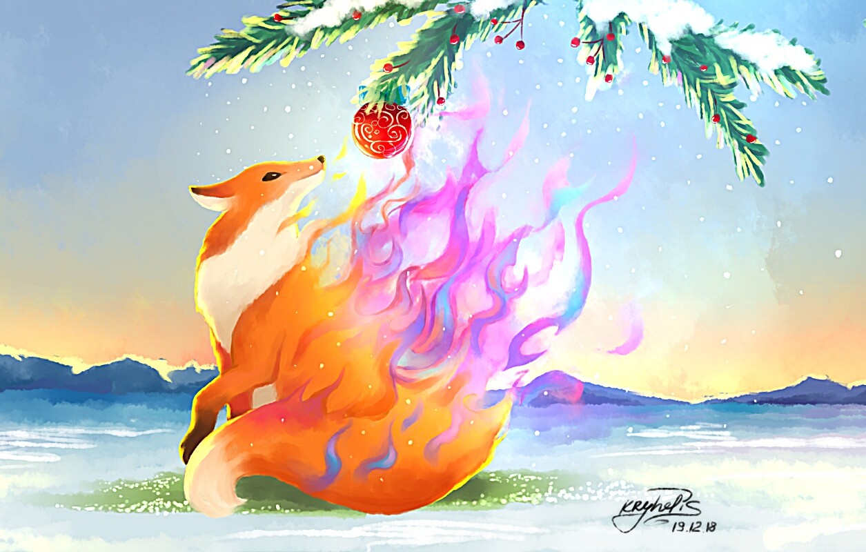 ArtStation - spring fox