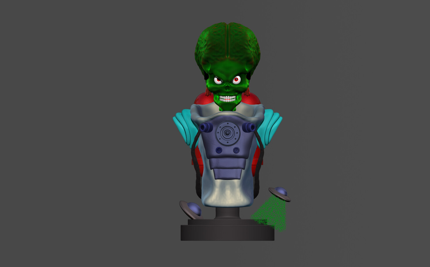 ArtStation - Mars Attack 3D Model Bust