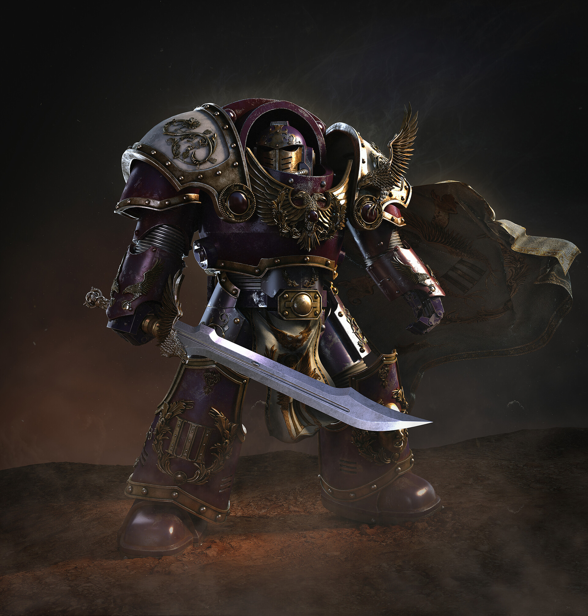ArtStation - Emperor's Children Phoenix Terminators Warhammer 30k Fan ...