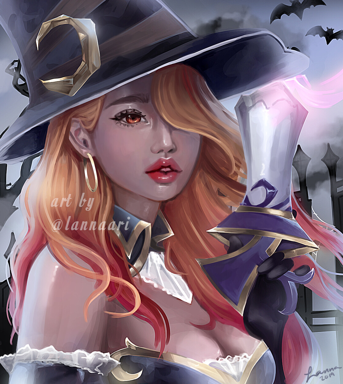 ArtStation - Bewitching Miss Fortune Portrait Fanart