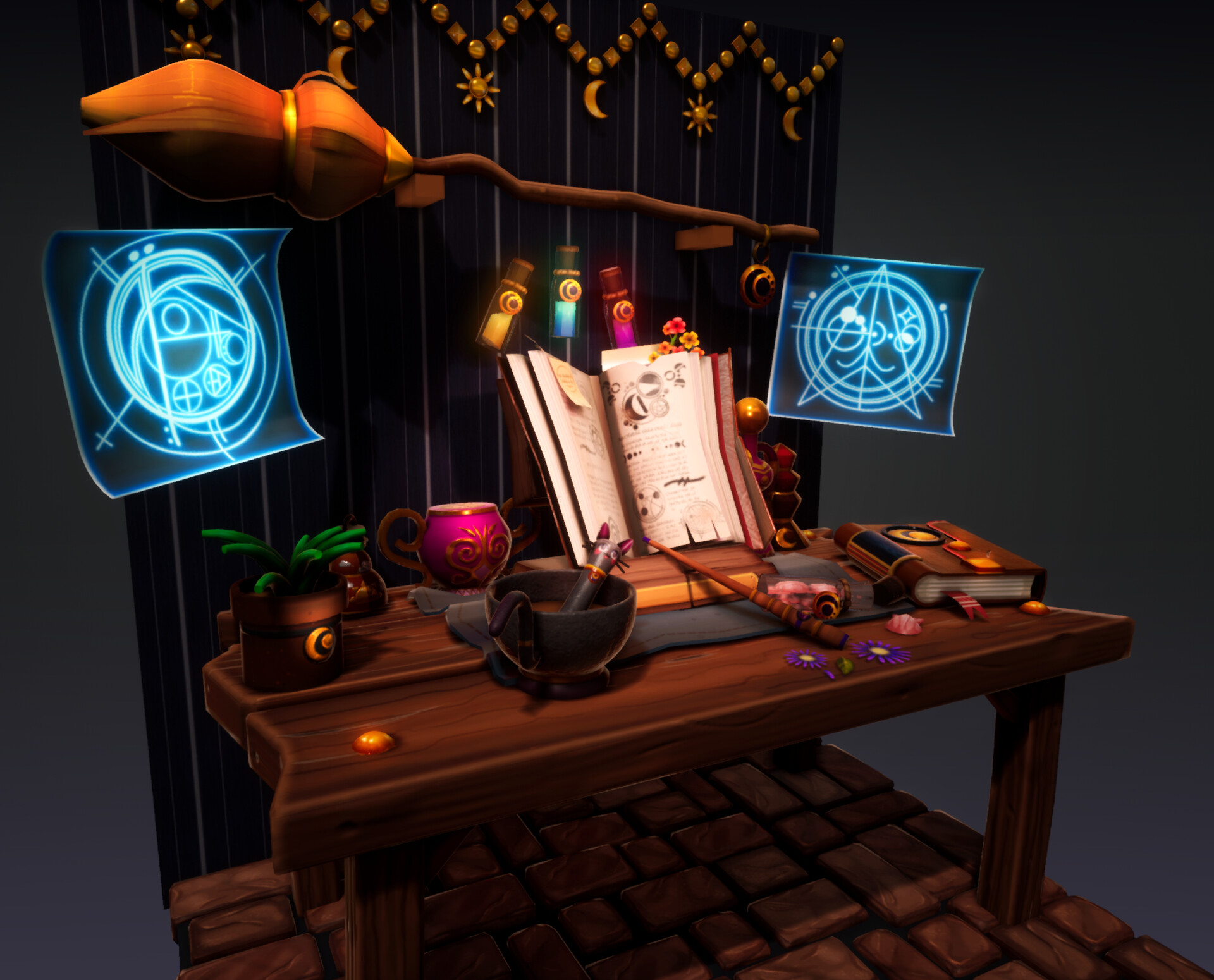 ArtStation - Witch's Desk