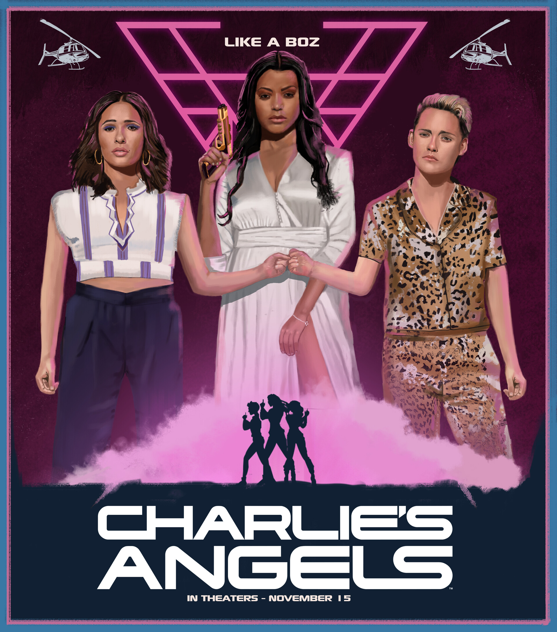 ArtStation - Painted Poster for Charlie's angels