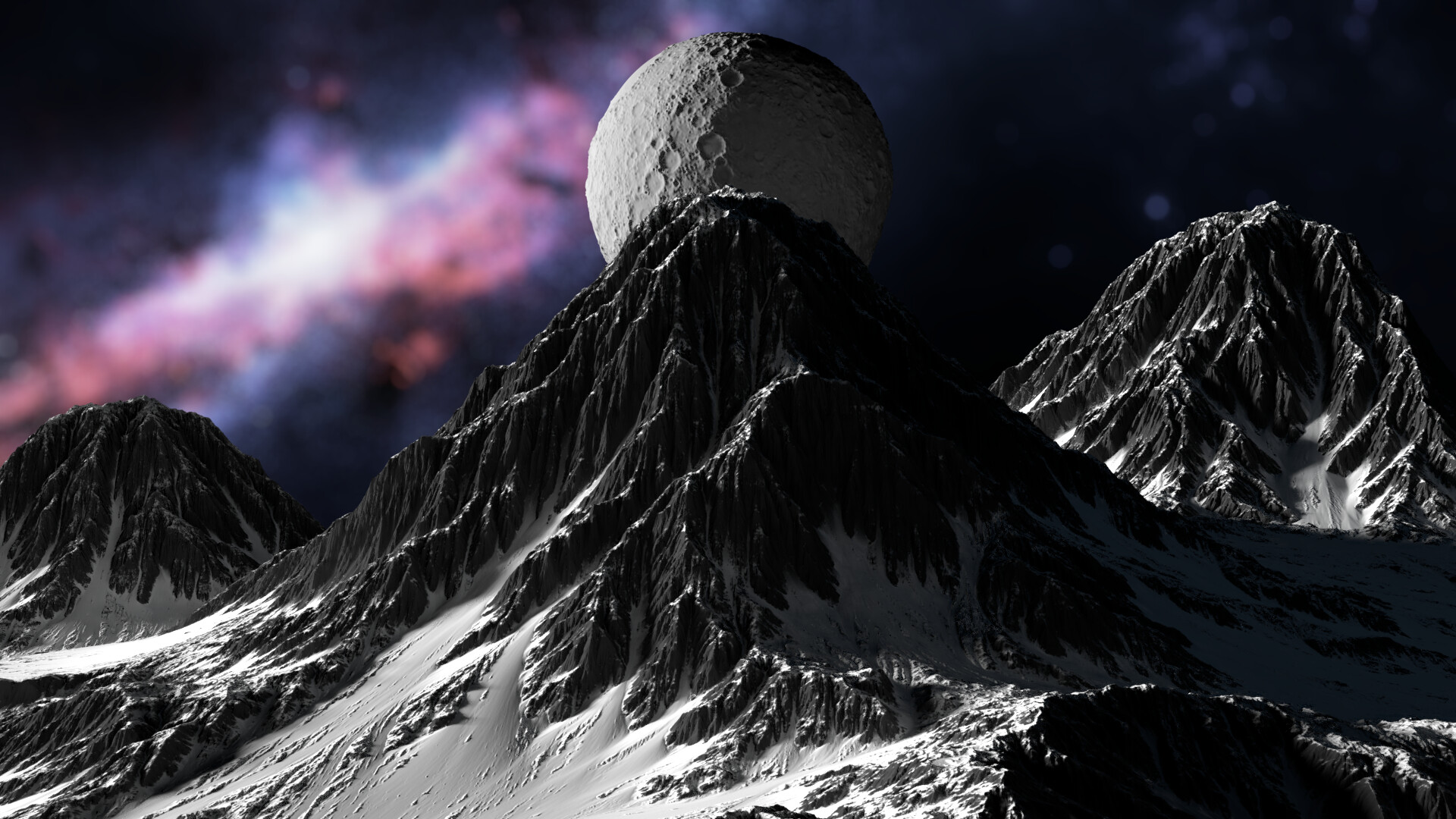 ArtStation - Space Mountains