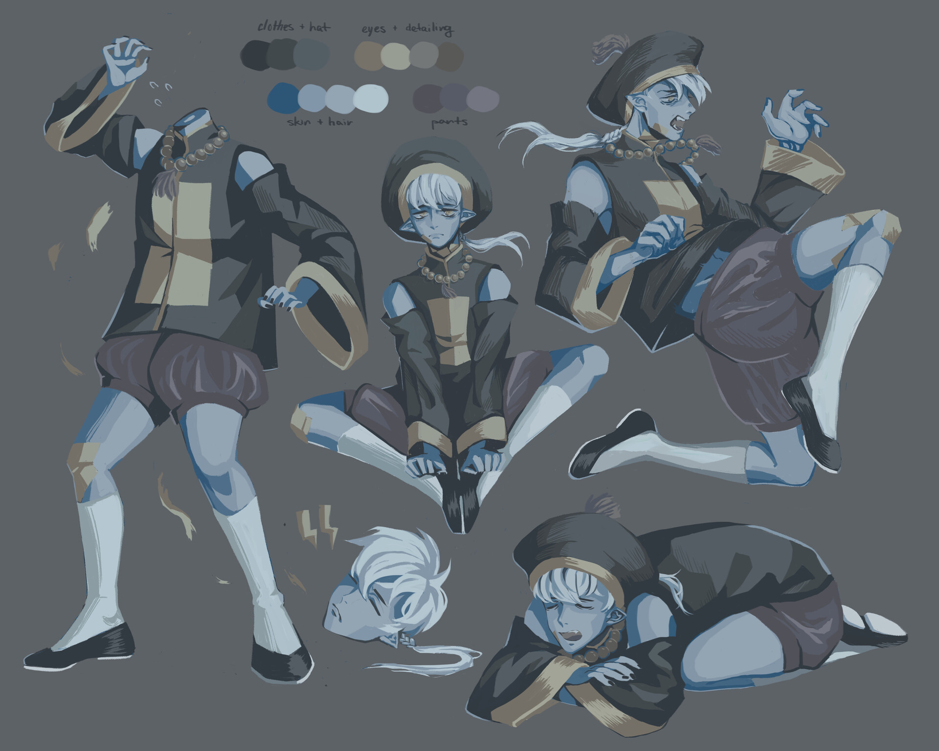 ArtStation - Jiangshi Character Reference Sheet