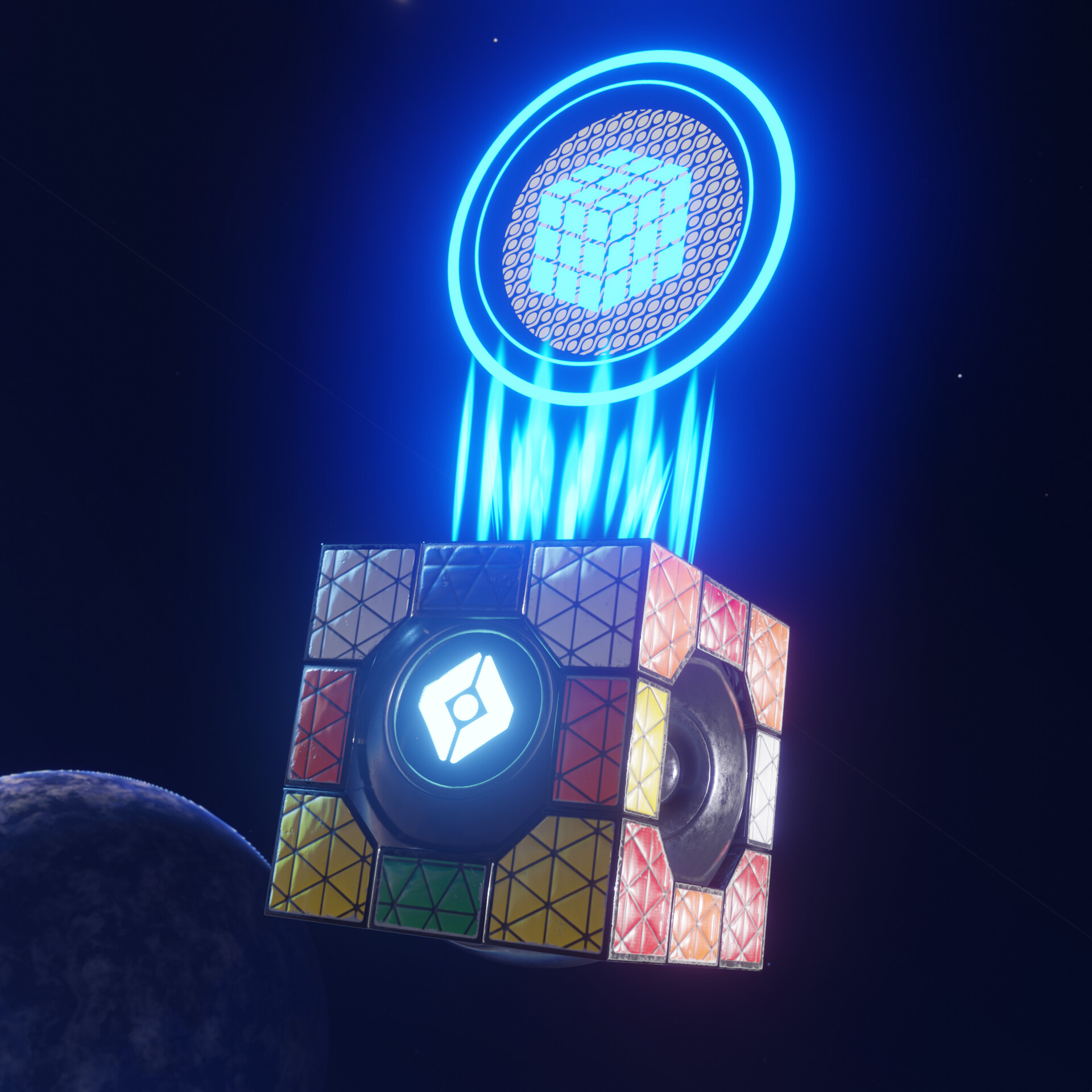ArtStation - Rubik's Cube Ghost - Destiny 2 Fan Art