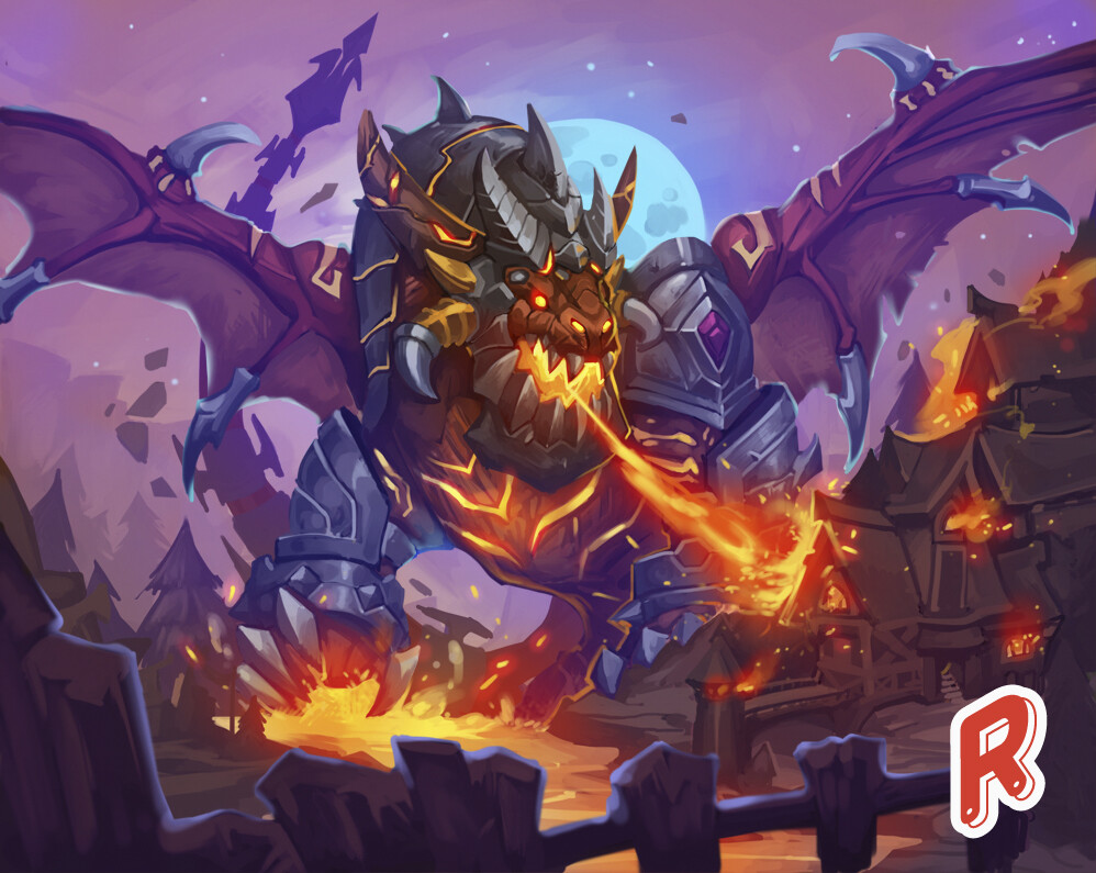 ArtStation - Dragon attacks