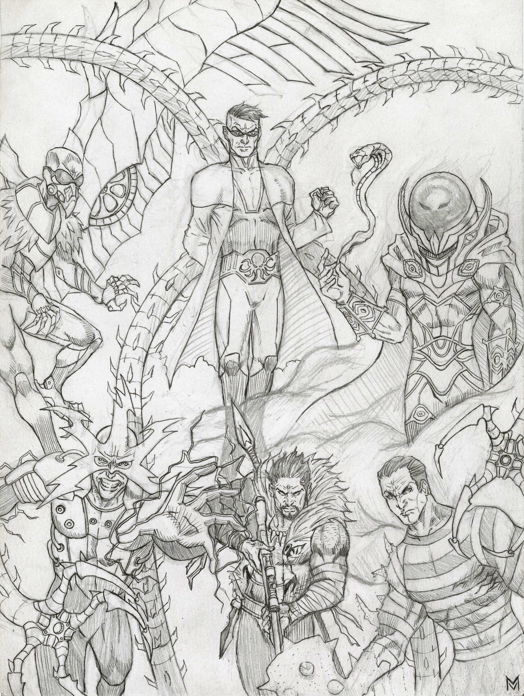 sinister six coloring pages