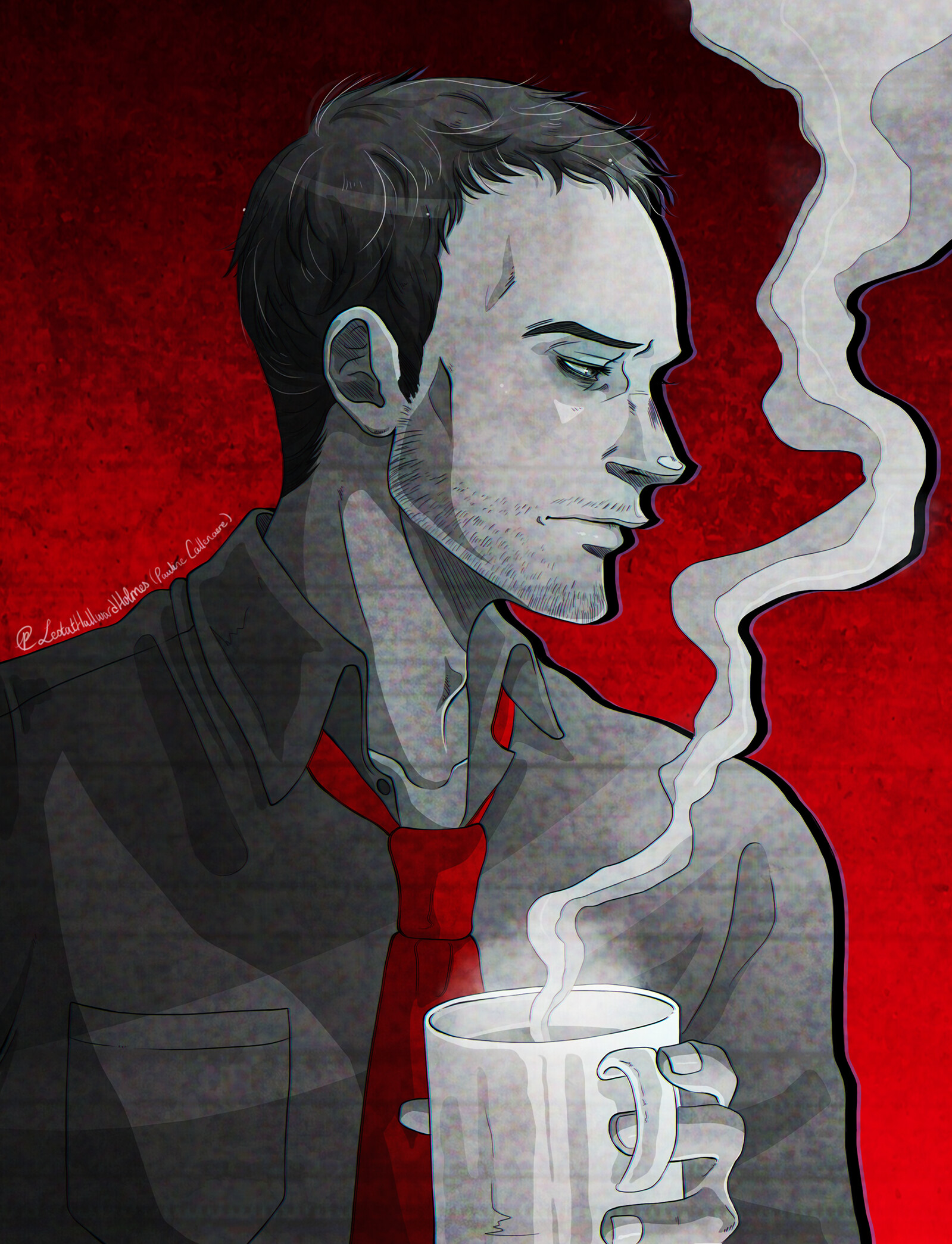 ArtStation - Persona 4 Ryotaro Dojima and Tohru Adachi