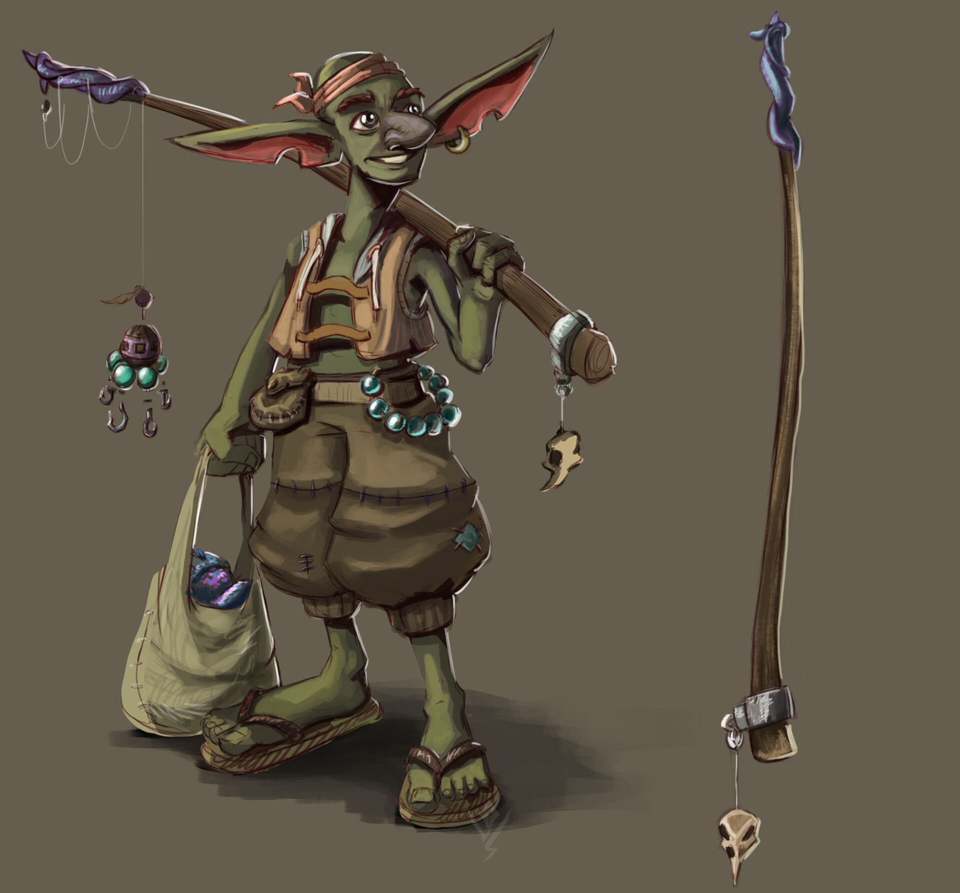 ArtStation - Goblin and The Magic Rod